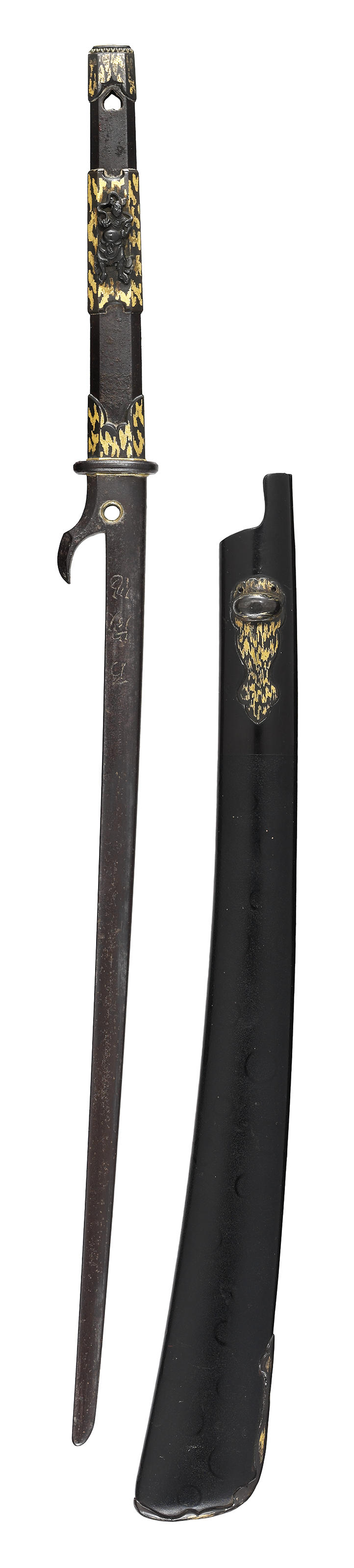 A RARE IRON KABUTOWARI [HELMET BREAKER], SIGNED BANZAI SAKU, EDO PERIOD ...