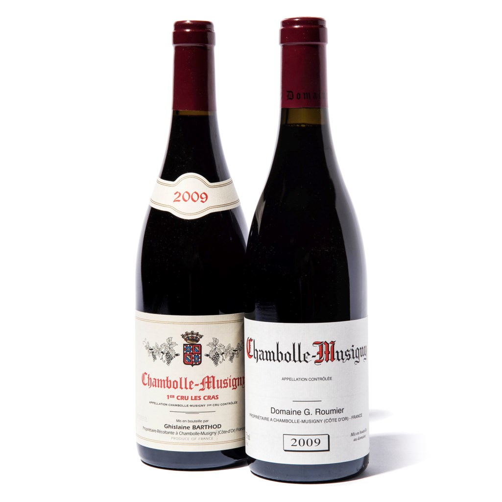 Ghislaine Barthod, Chambolle Musigny Les Cras 2009 and G. Roumier ...