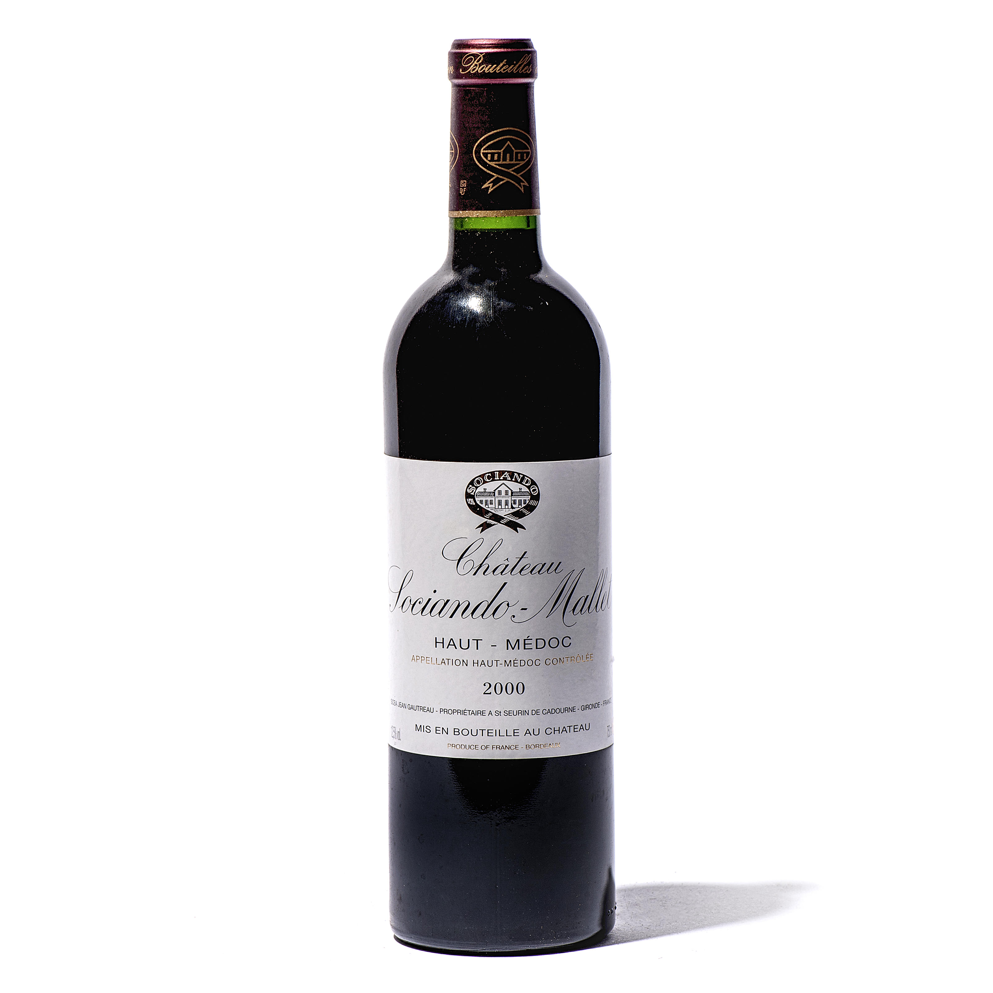 Château Sociando-Mallet 2000, Haut-Médoc, grand cru bourgeois Christie ...