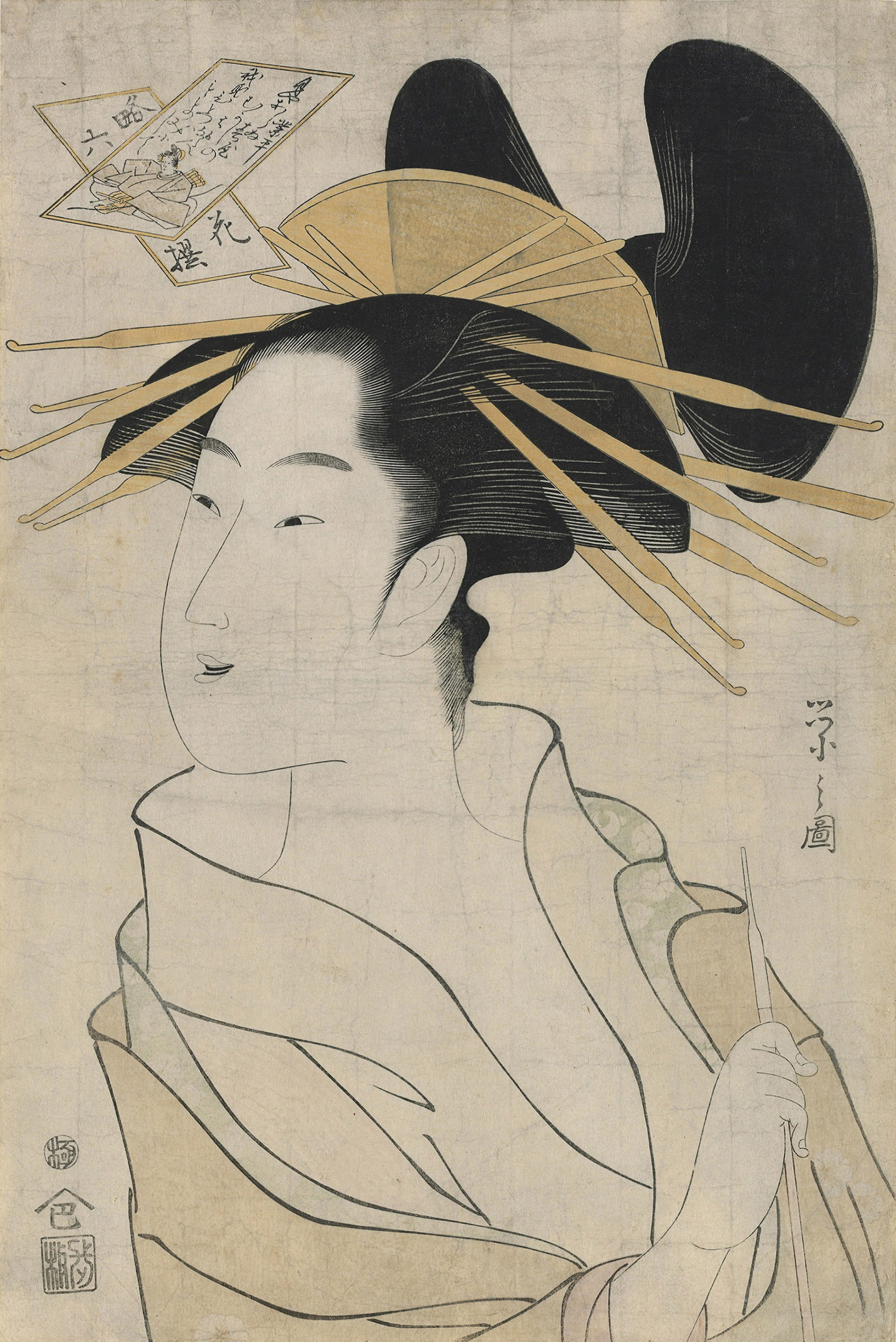 CHOBUNSAI EISHI (1756–1829), Portrait of a Courtesan | Christie’s