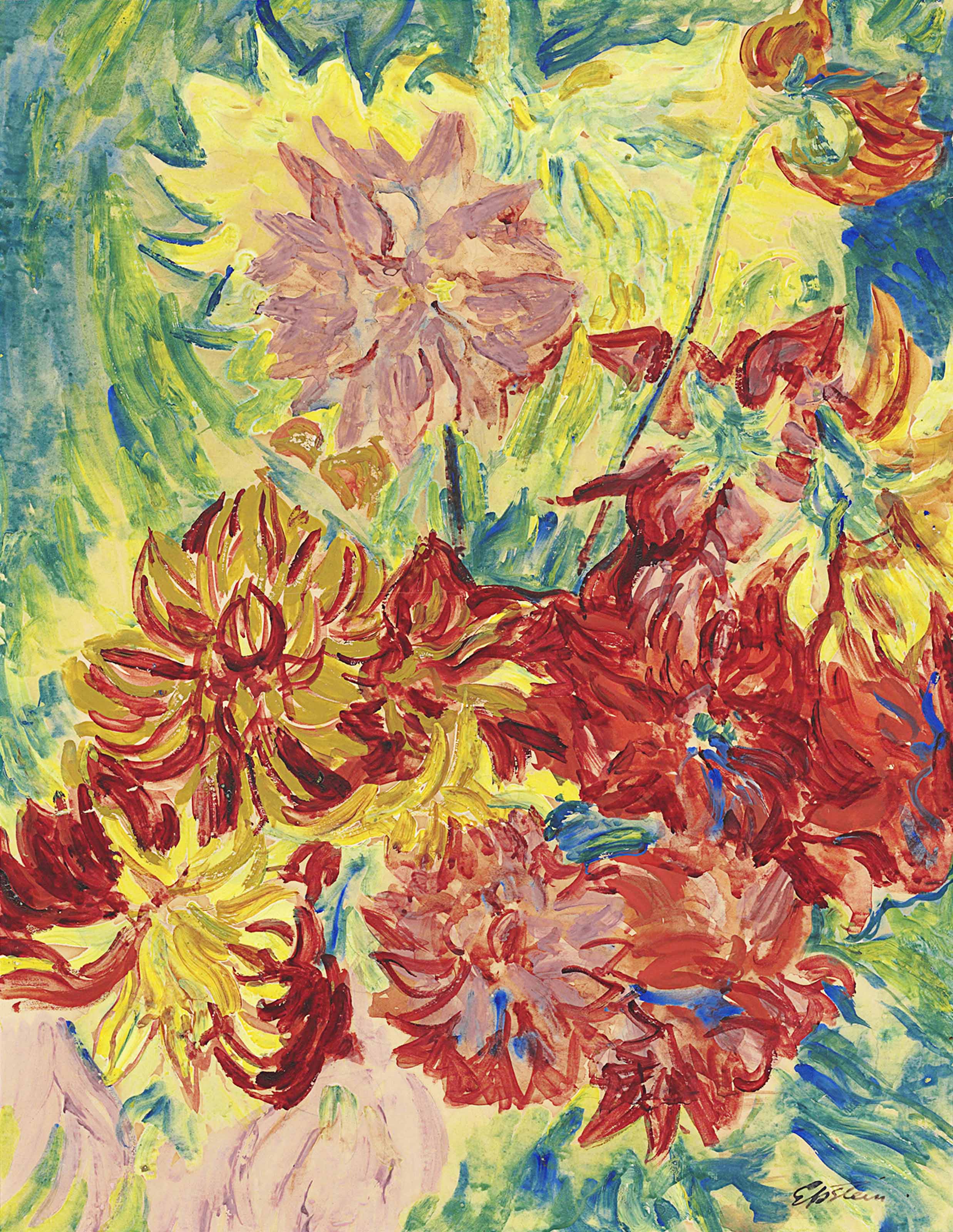SIR JACOB EPSTEIN (1880-1959), Dahlias | Christie’s