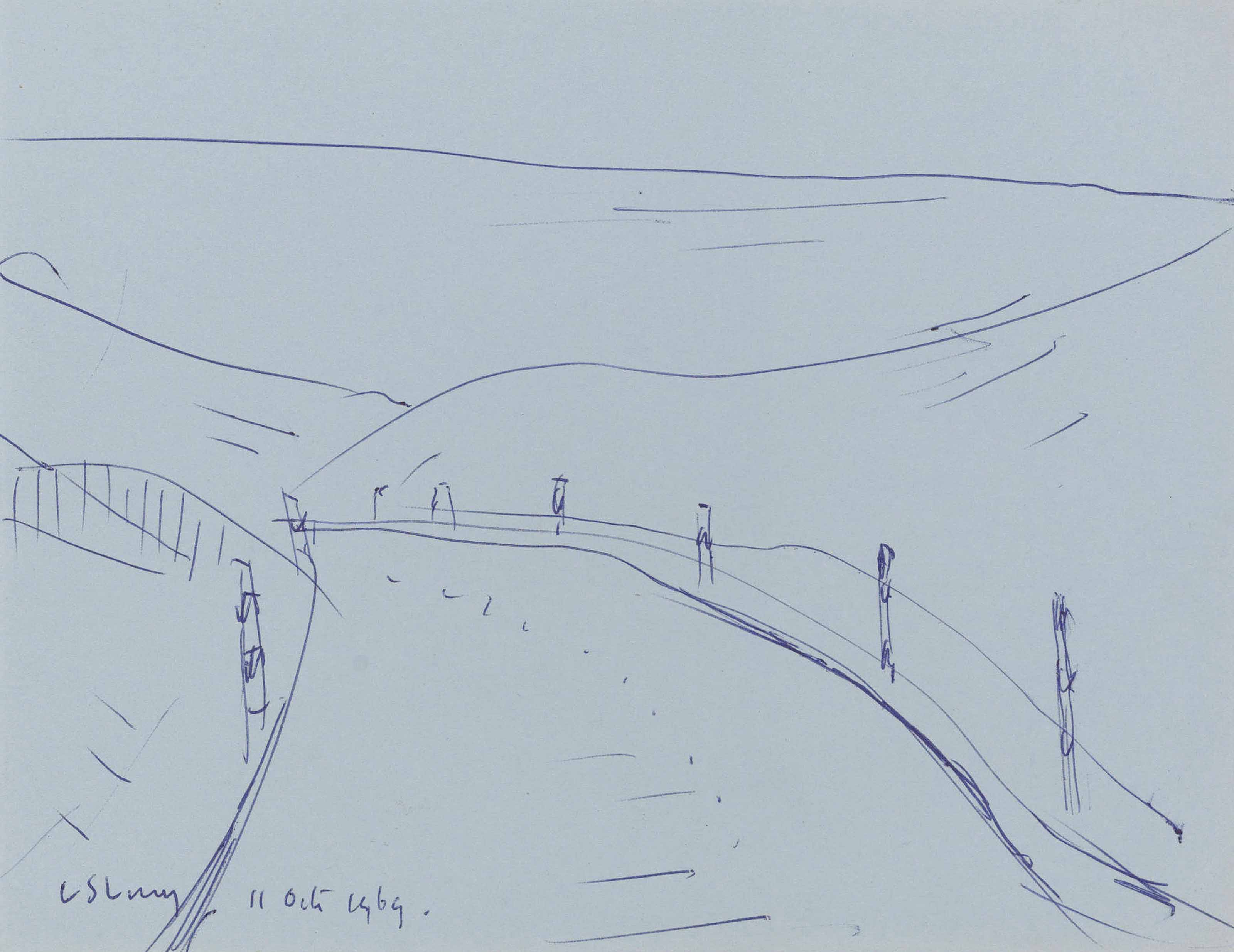 LAURENCE STEPHEN LOWRY, R.A. (1887-1976), Mountain road | Christie’s