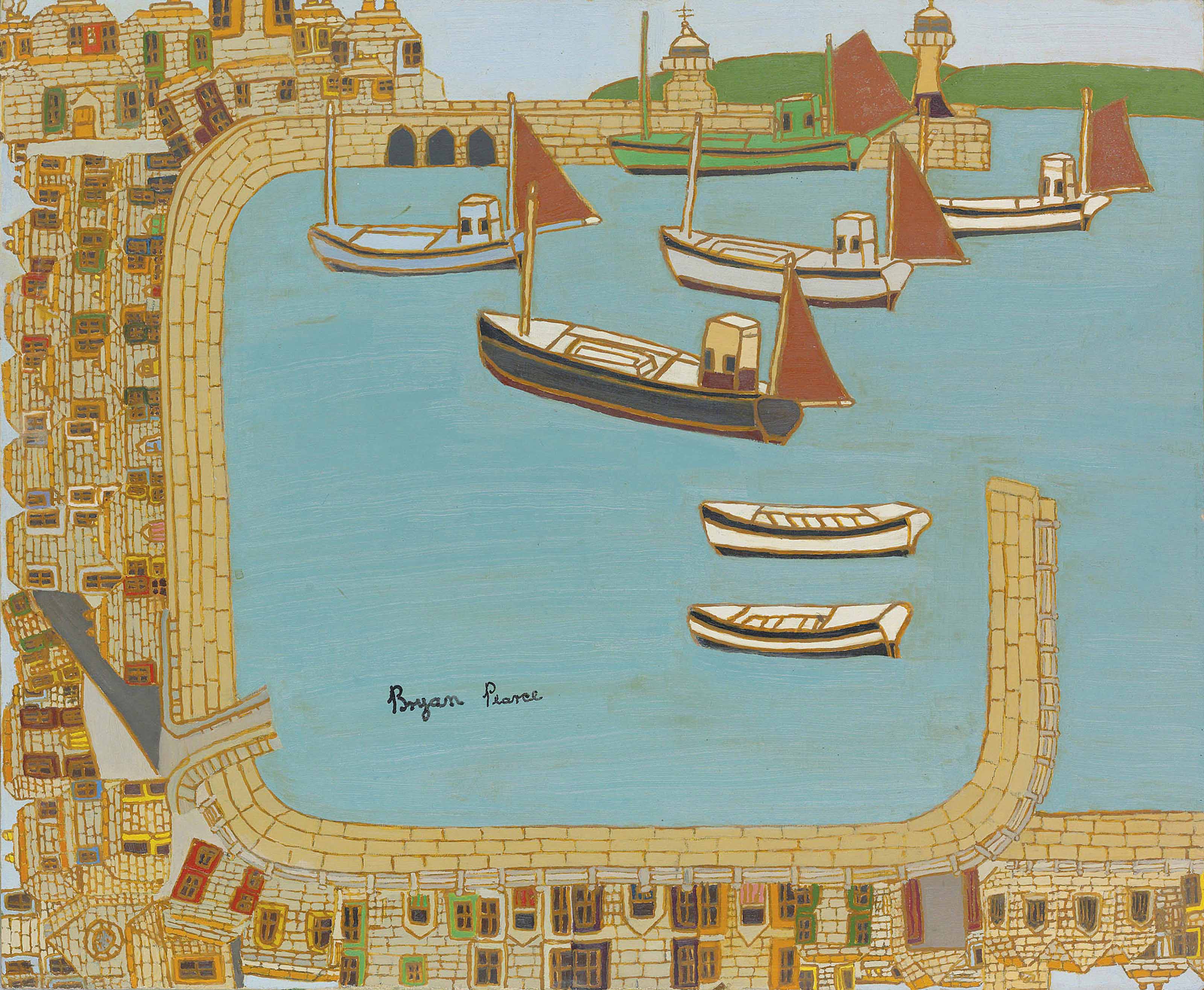 BRYAN PEARCE (1929-2007), St Ives Round Harbour | Christie’s