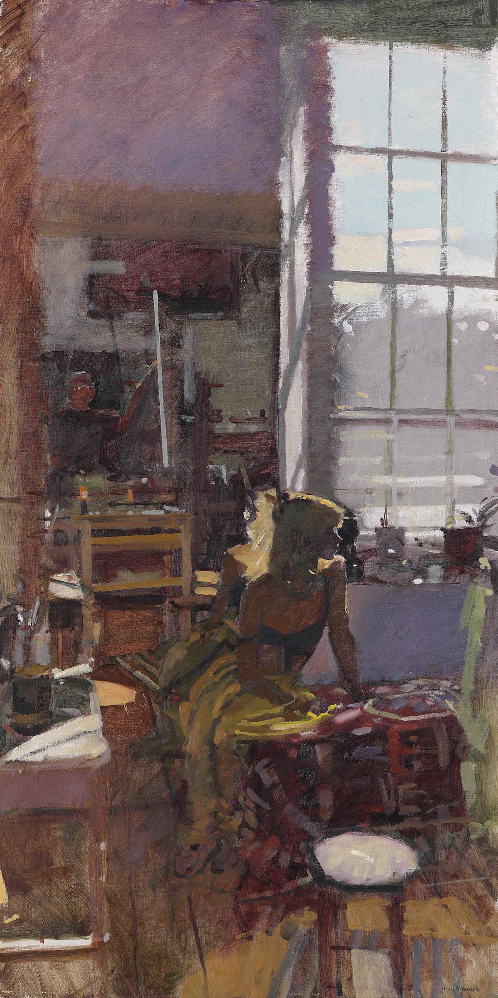 KEN HOWARD, R.A. (b. 1932), Artist and model | Christie’s