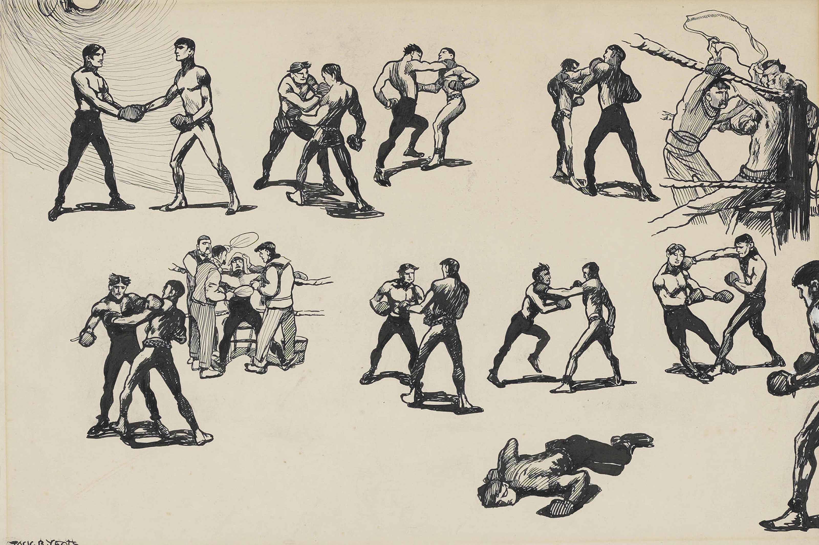 JACK BUTLER YEATS, R.H.A. (1871-1957), Past-times of the Londoners ...