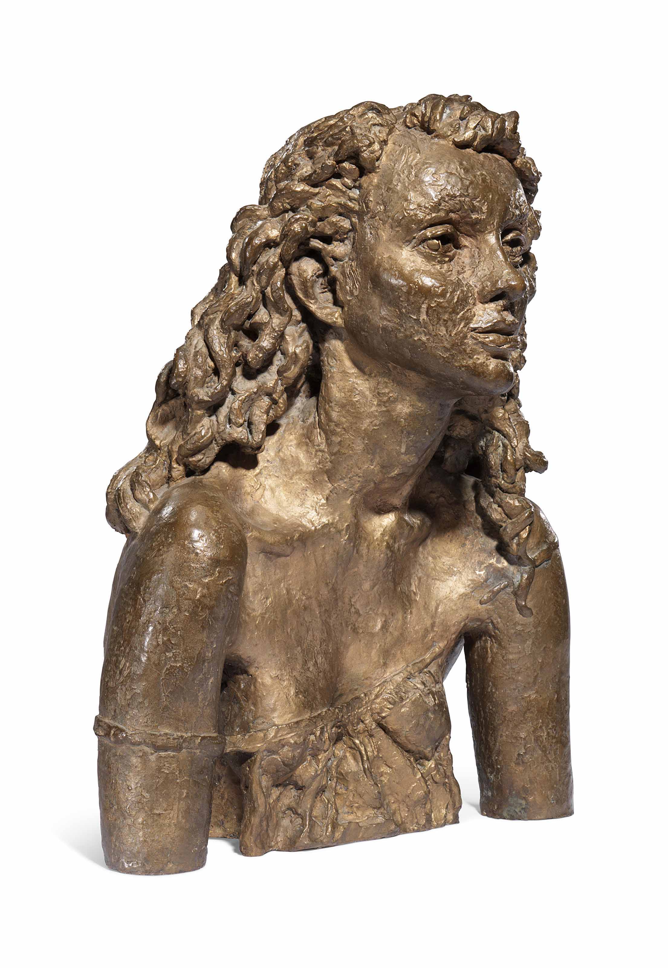 Sir Jacob Epstein (1880-1959), Second Portrait of Deirdre (in a Slip ...