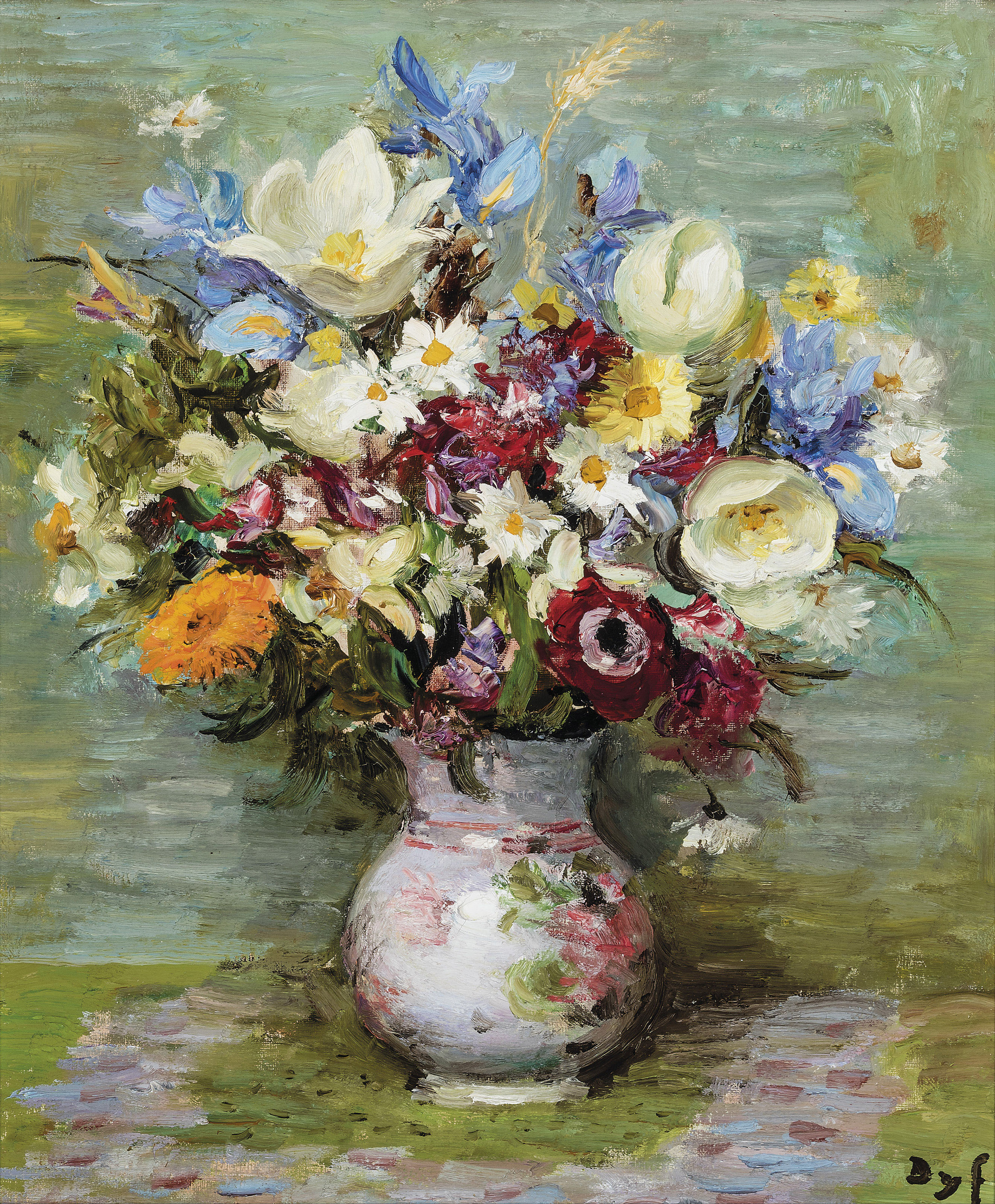 Marcel Dyf (1899-1985), Tulipes, soucis, iris | Christie’s