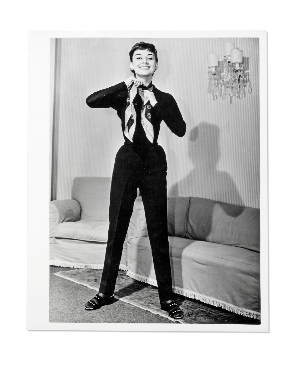 SUNDAY PICTORIAL, 1953, Audrey Hepburn at home for the Sunday Pictorial ...