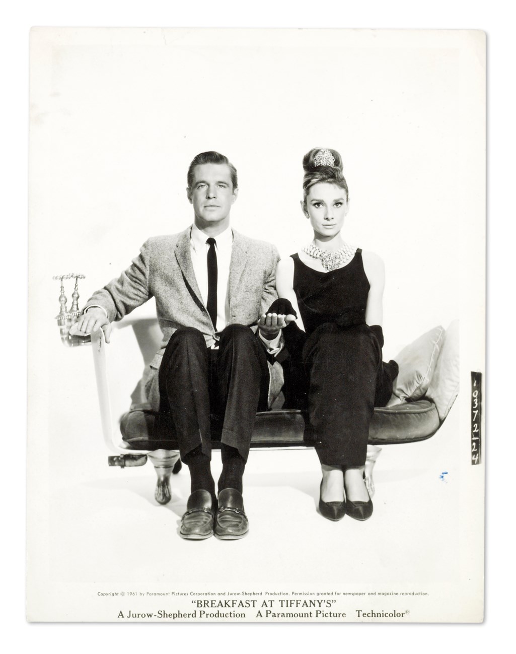 BREAKFAST AT TIFFANY'S, 1961, TWO PUBLICITY STILLS | Christie’s