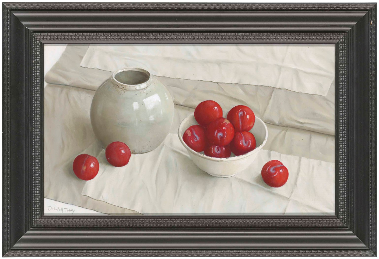 Tony de Wolf (Belgian, b.1961), Glazed vessel and white earthenware ...