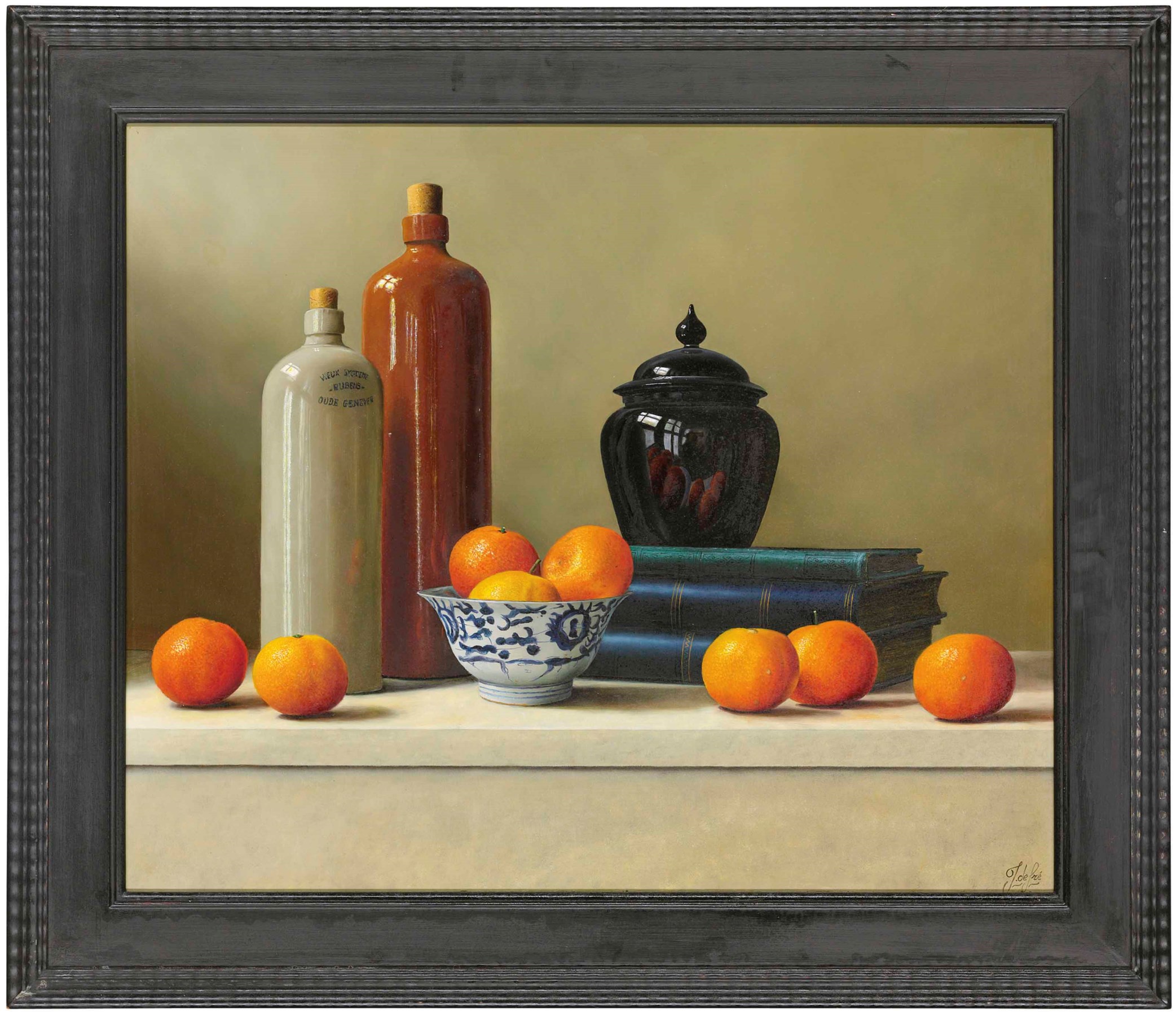 Johan de Fré (Belgian, b. 1952), Reflections of the studio: still life ...