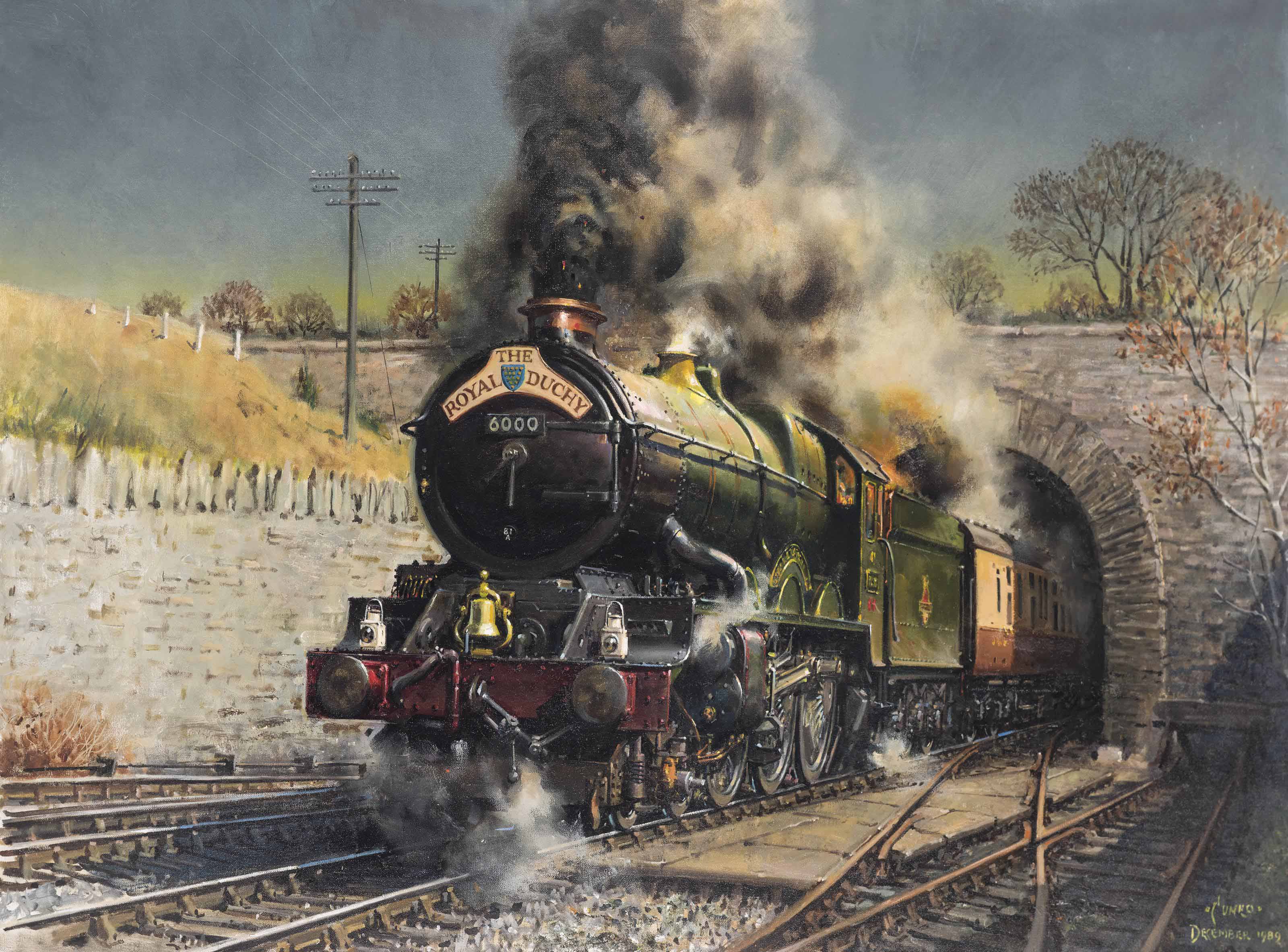 Terence Cuneo KING GEORGE V AND THE FLYING SCOTSMAN Limited edition ...