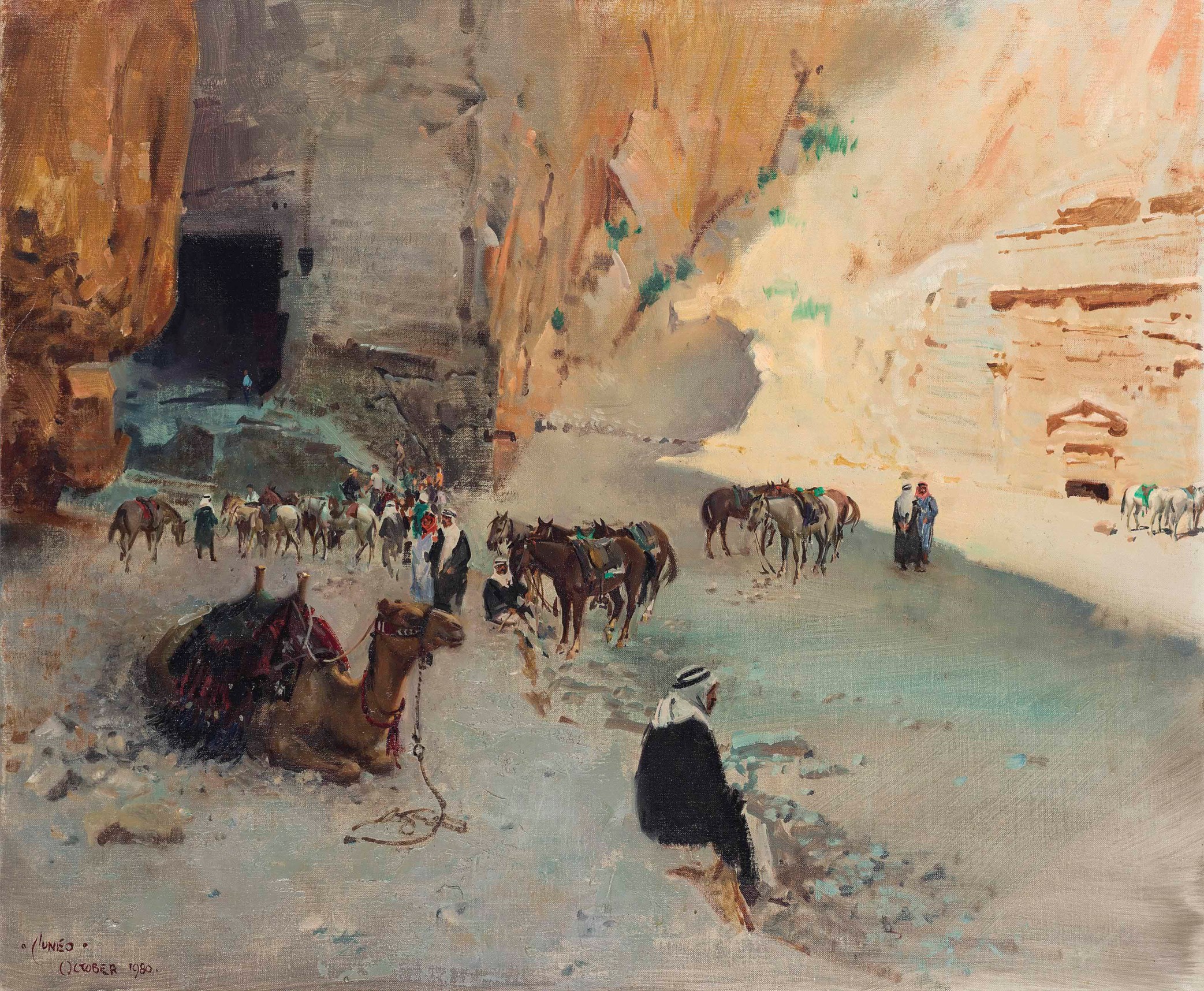 Terence Cuneo (1907-1996), Petra, Jordan | Christie's