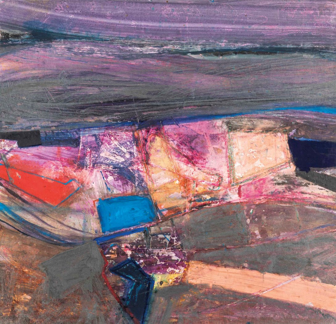 Barbara Rae, R.A. (b. 1943), Abstract in mauve | Christie's