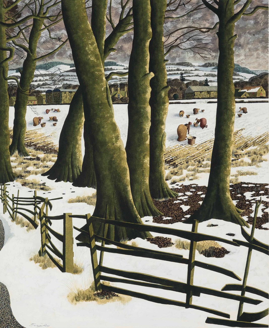 Simon Palmer (b. 1956), Harvesting Snow | Christie's