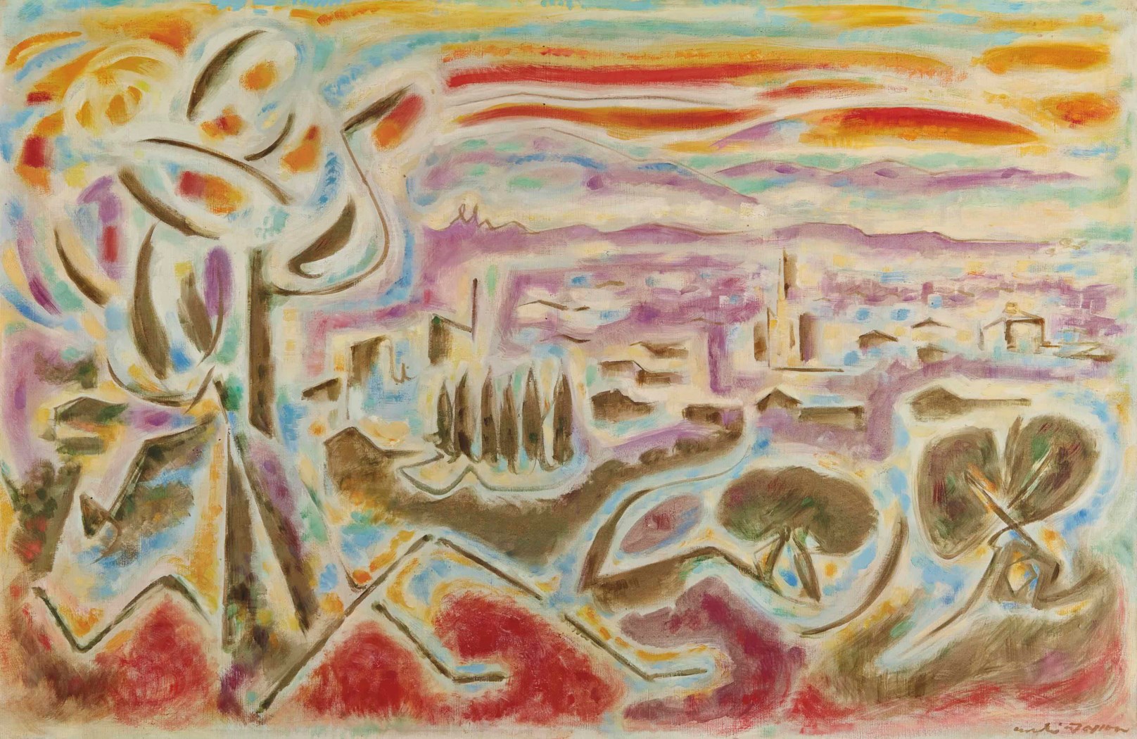 André Masson (1896-1987), Vue d'Aix-en-Provence | Christie's