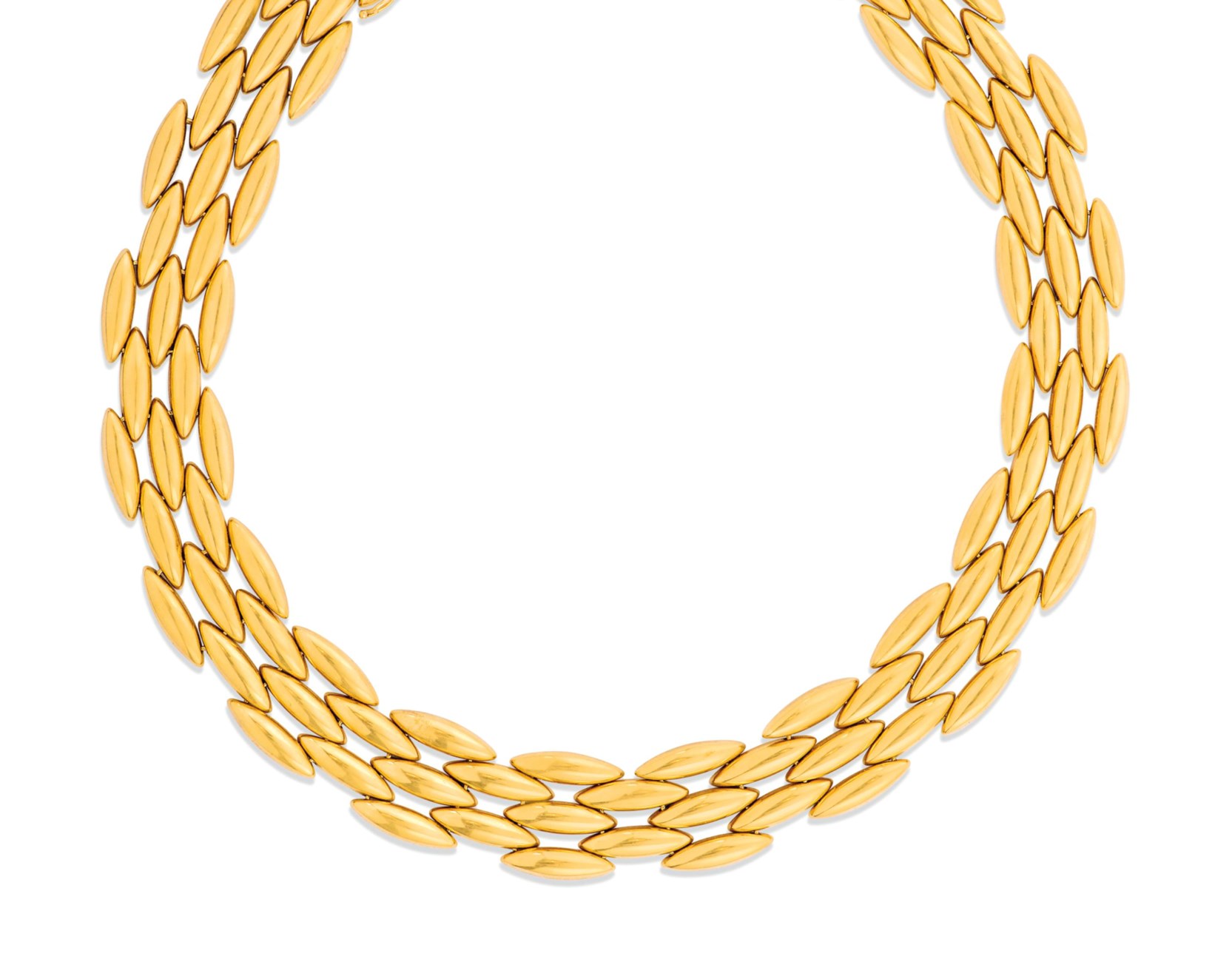 AN 18CT GOLD FLEXIBLE NECKLACE | Christie's
