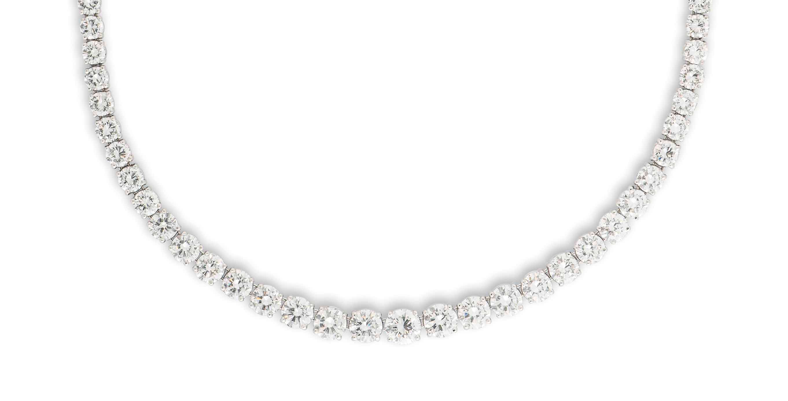 A DIAMOND LINE NECKLACE | Christie's