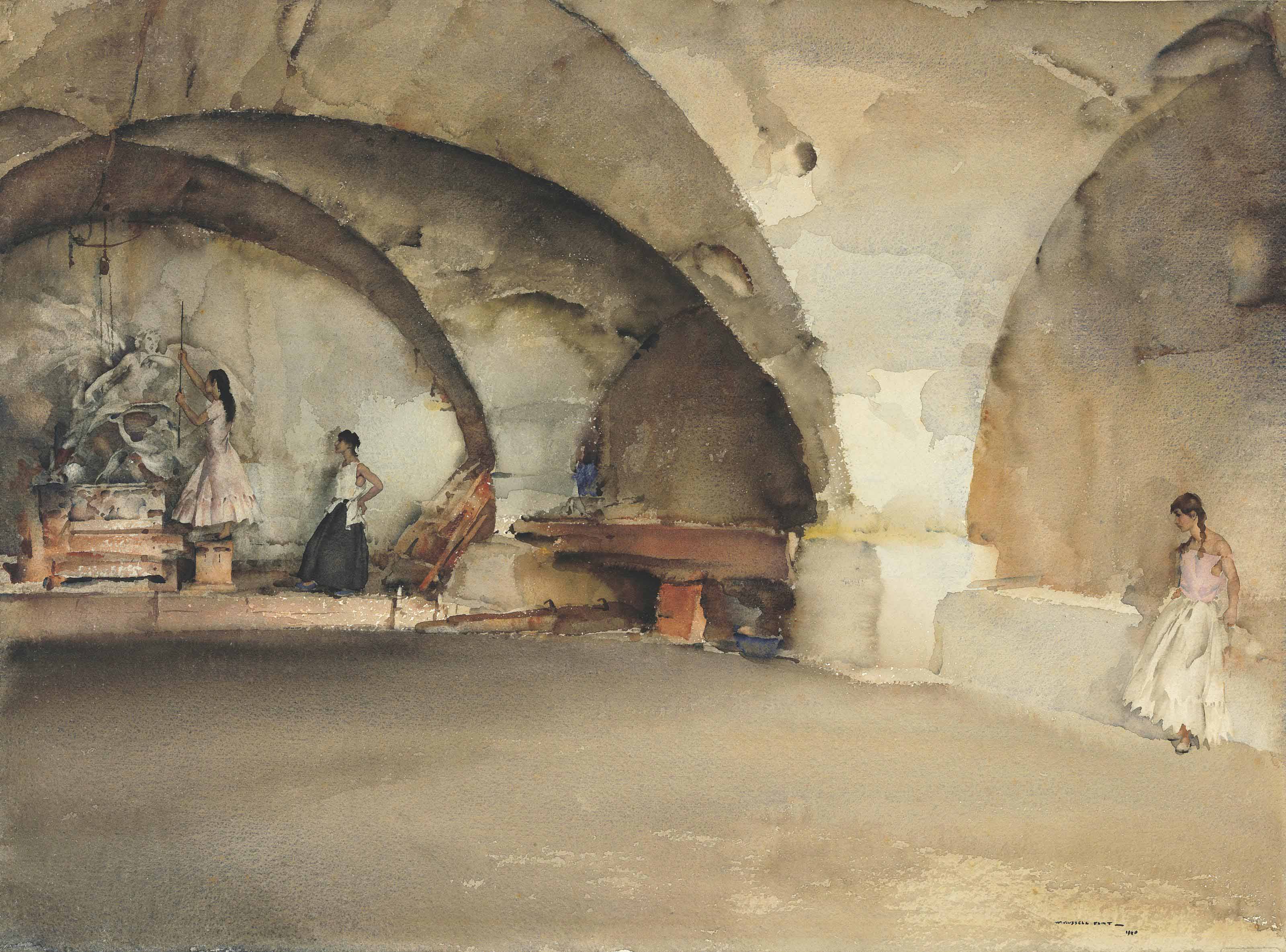 Sir William Russell Flint, R.A., P.R.W.S., R.S.W. (1880-1969) , The ...