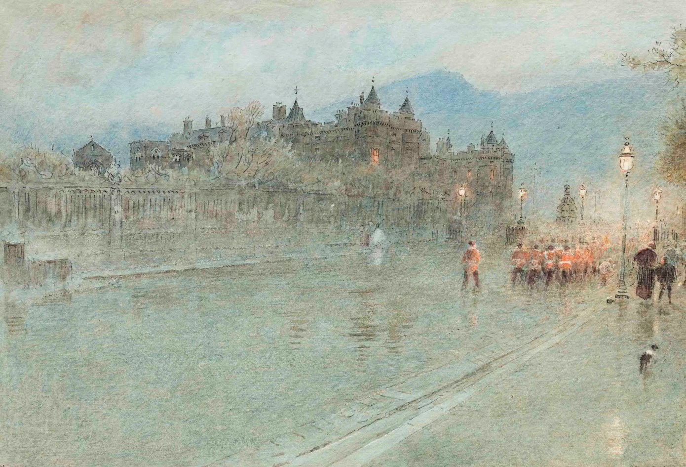 Albert Goodwin, R.W.S. (British, 1845-1932), Holyrood, Edinburgh ...