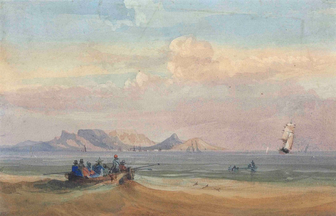 Thomas William Bowler (British, 1812-1869), Cape Town and Table ...