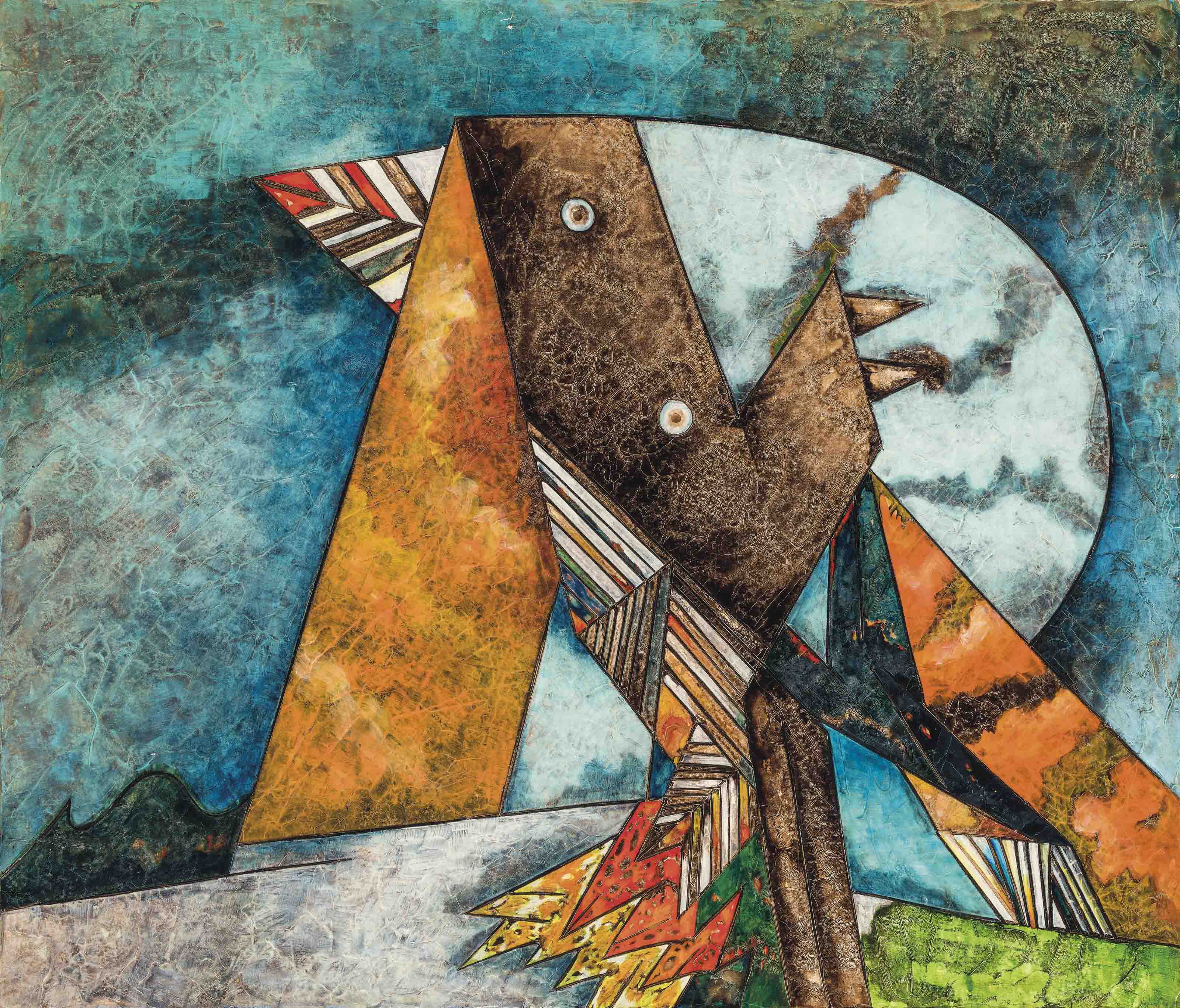 Gianni Dova (Italian, 1925-1991) , Ucello | Christie's