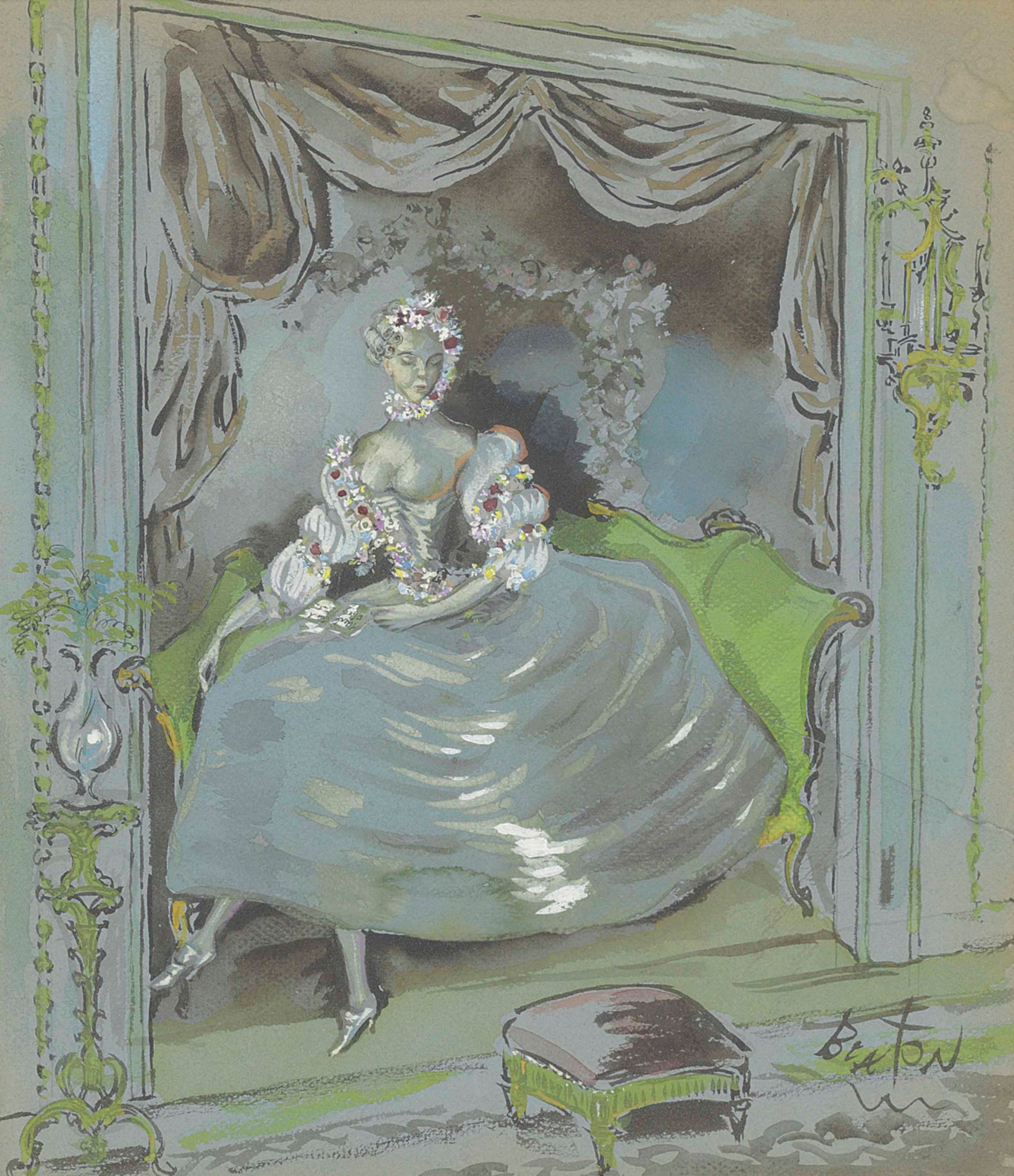 Sir Cecil Beaton (British, 1904-1980), A lady in a stage set | Christie's