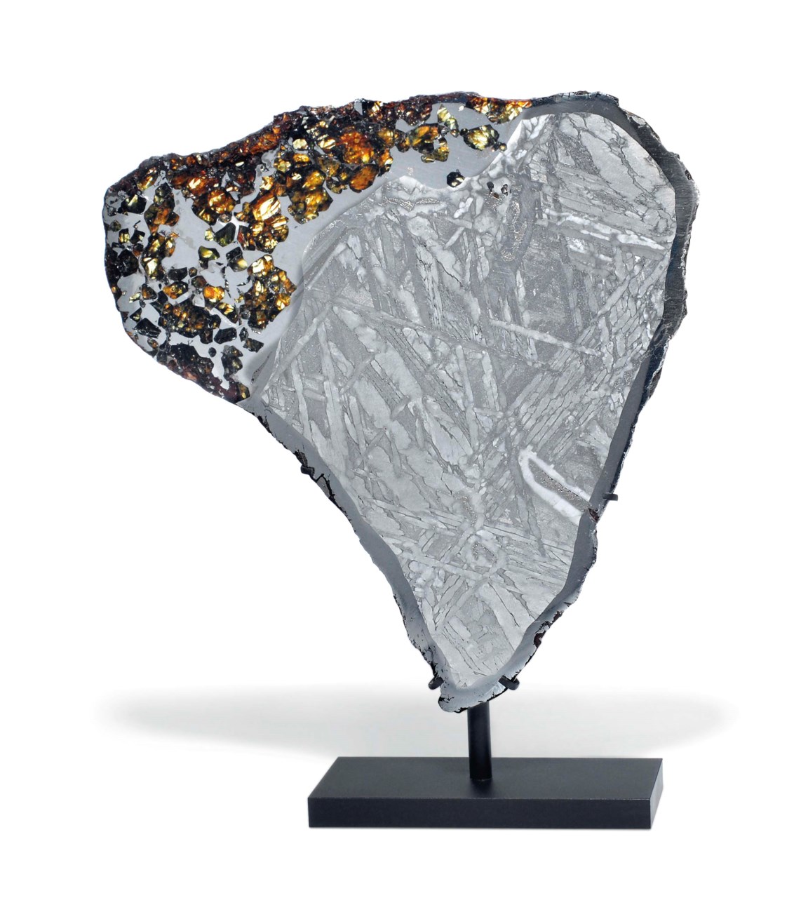 A TRANSITIONAL SLICE OF SEYMCHAN METEORITE, DISCOVERED IN RUSSIA, 1967 ...