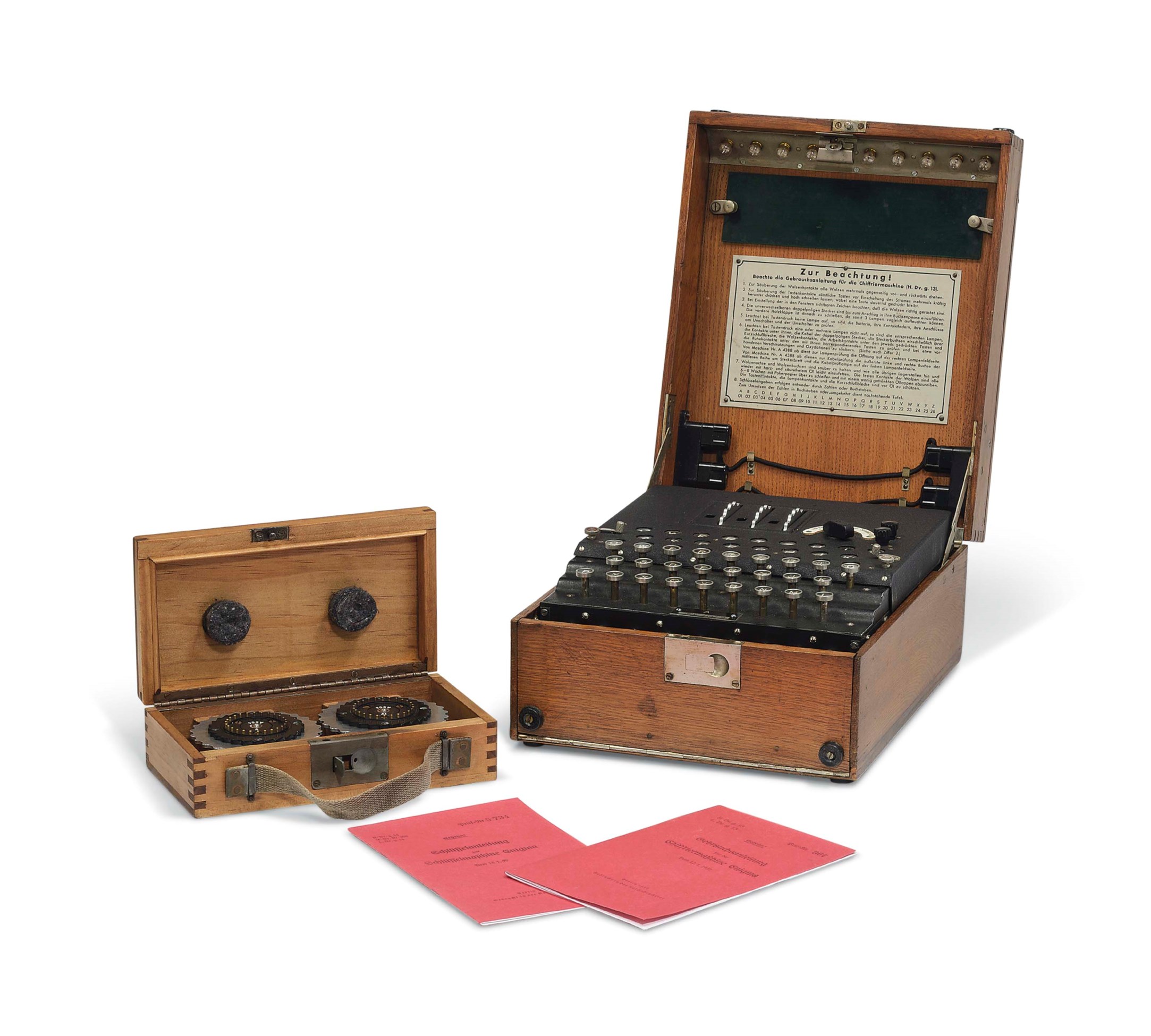 A THREE-ROTOR ENIGMA CIPHER MACHINE , KONSKI & KRUEGER; CIRCA 1931 ...