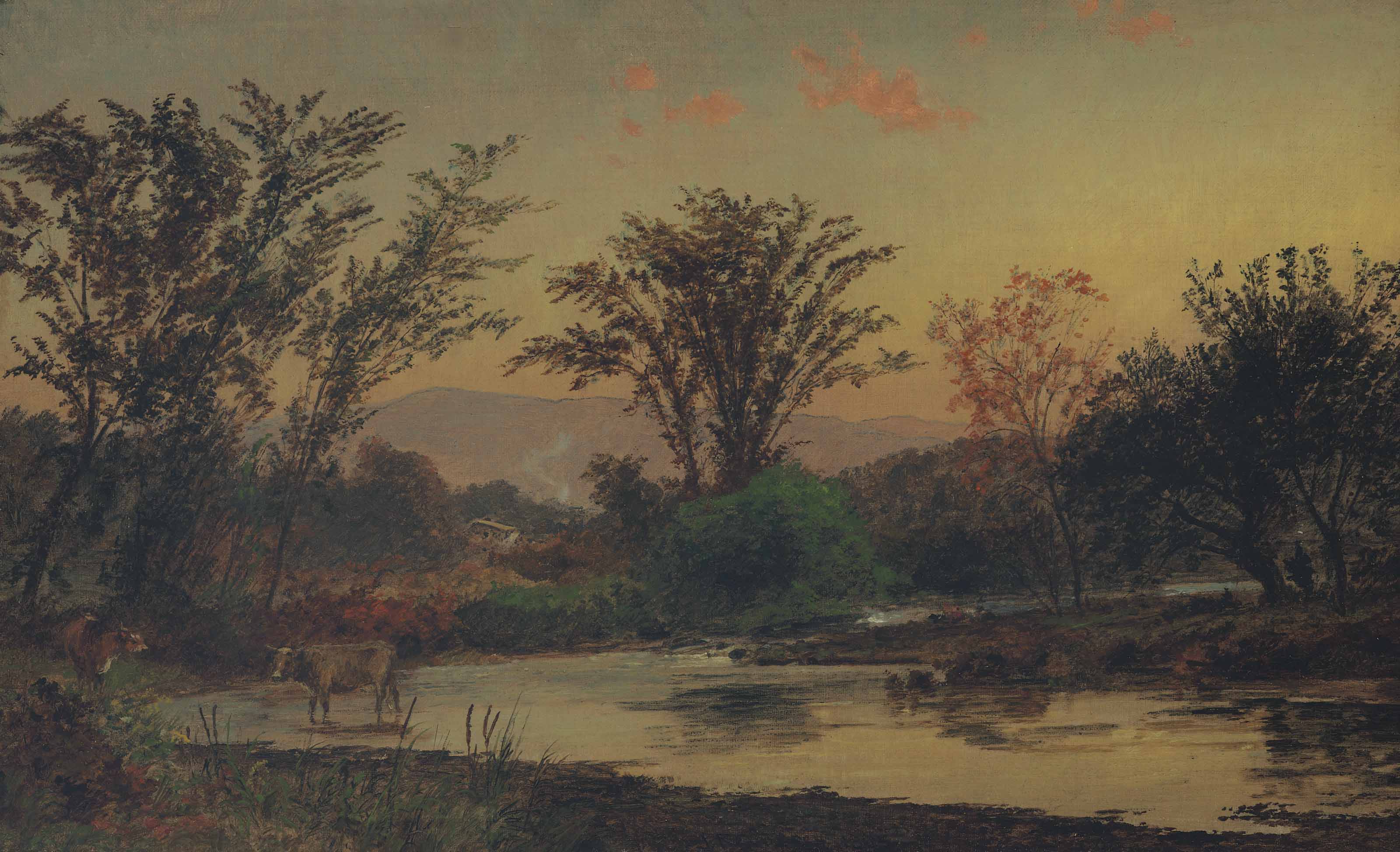Jasper Francis Cropsey (1823-1900), Saw Mill River, Hastings-on-Hudson ...