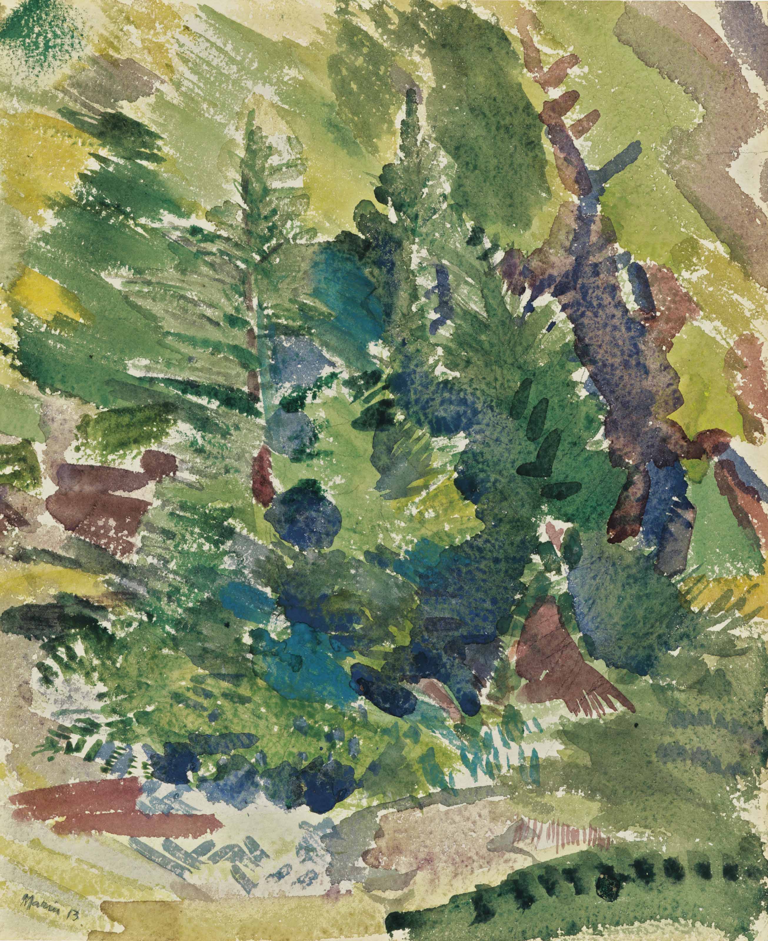 John Marin (1870-1953), Landscape | Christie’s