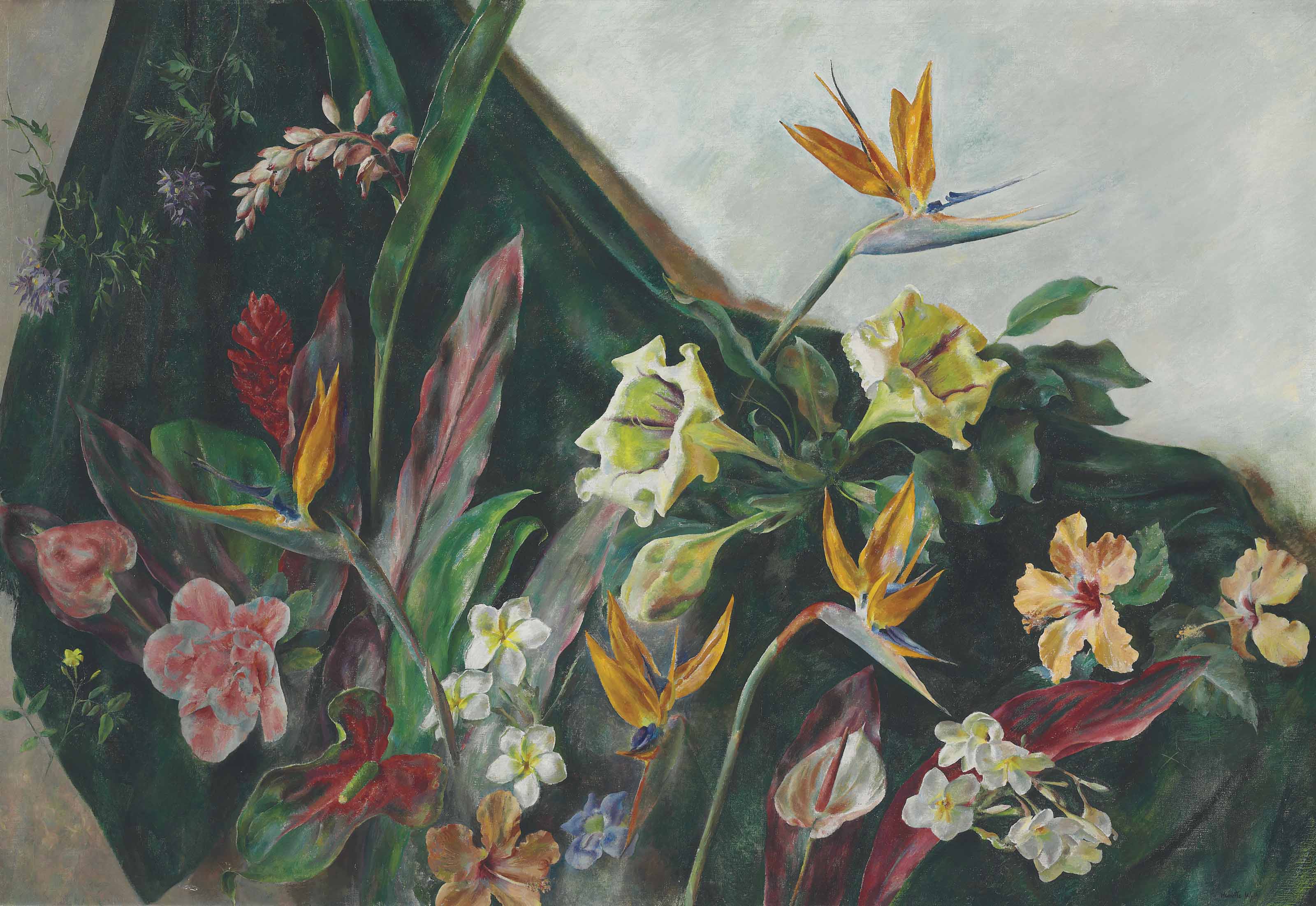 Henriette Wyeth (1907-1997), Flowers of Hawaii | Christie’s