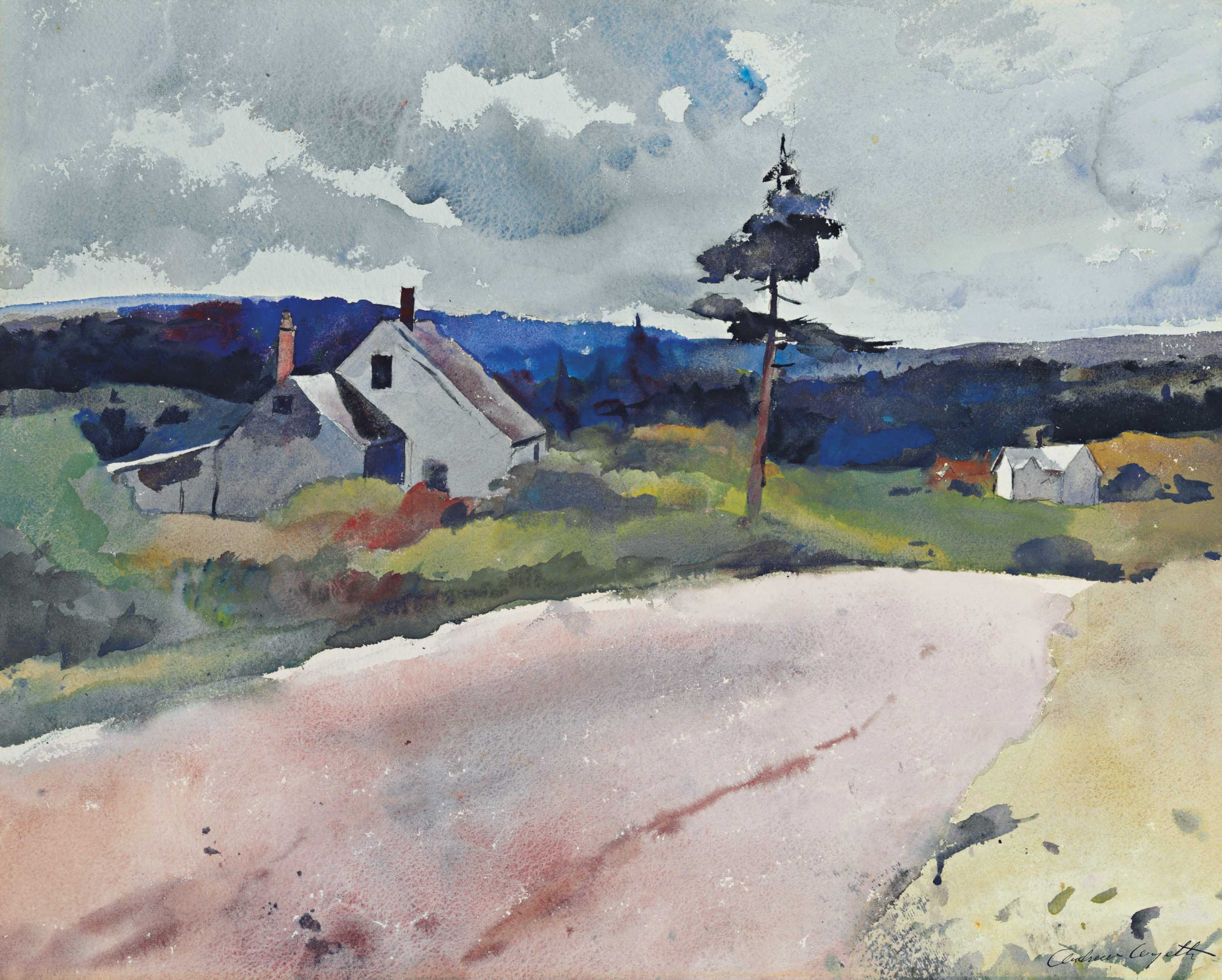 Andrew Wyeth (1917-2009), On the Glenmere Road | Christie’s