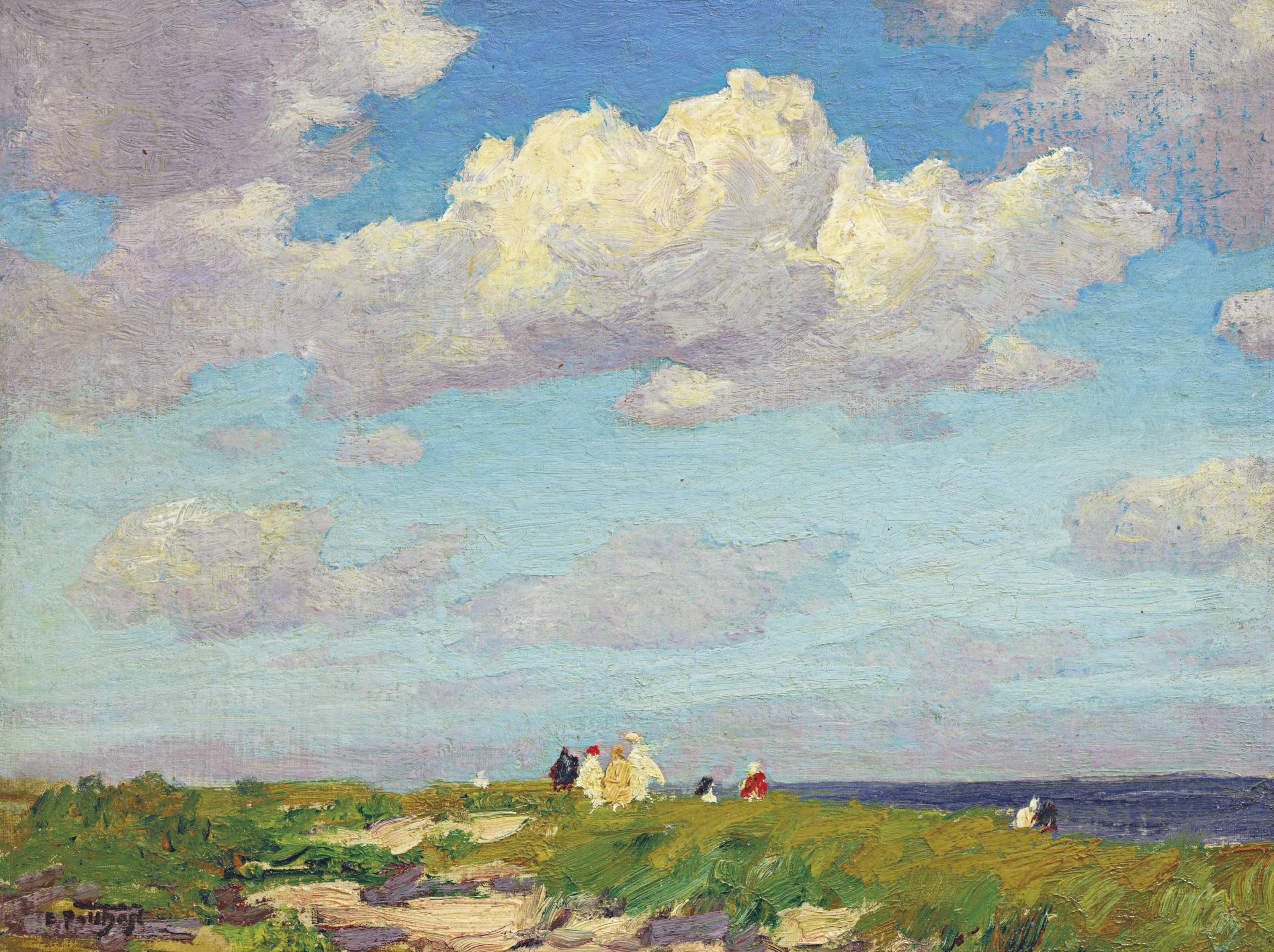 Edward Henry Potthast (1857-1927), Along the Marginal Way | Christie’s