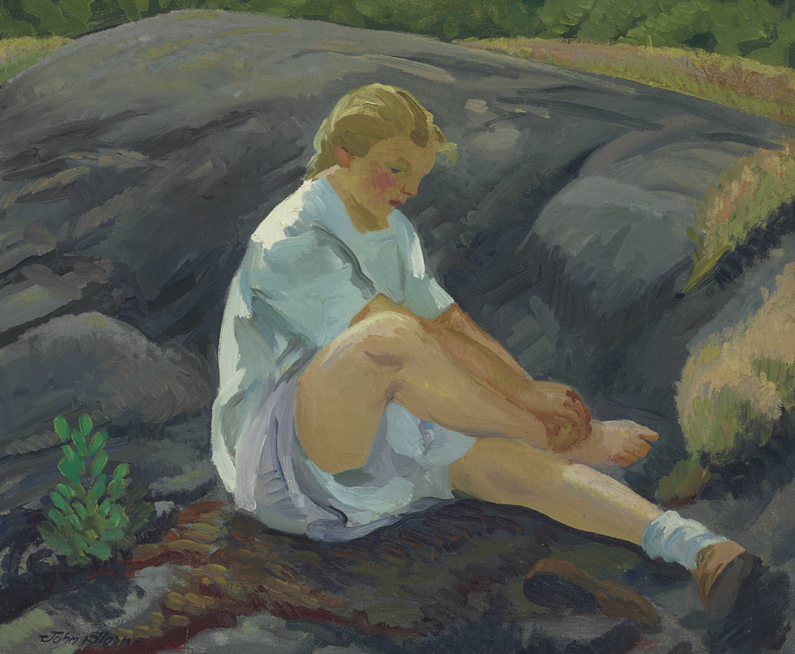 John Sloan (1871-1951), Going Barefoot | Christie’s