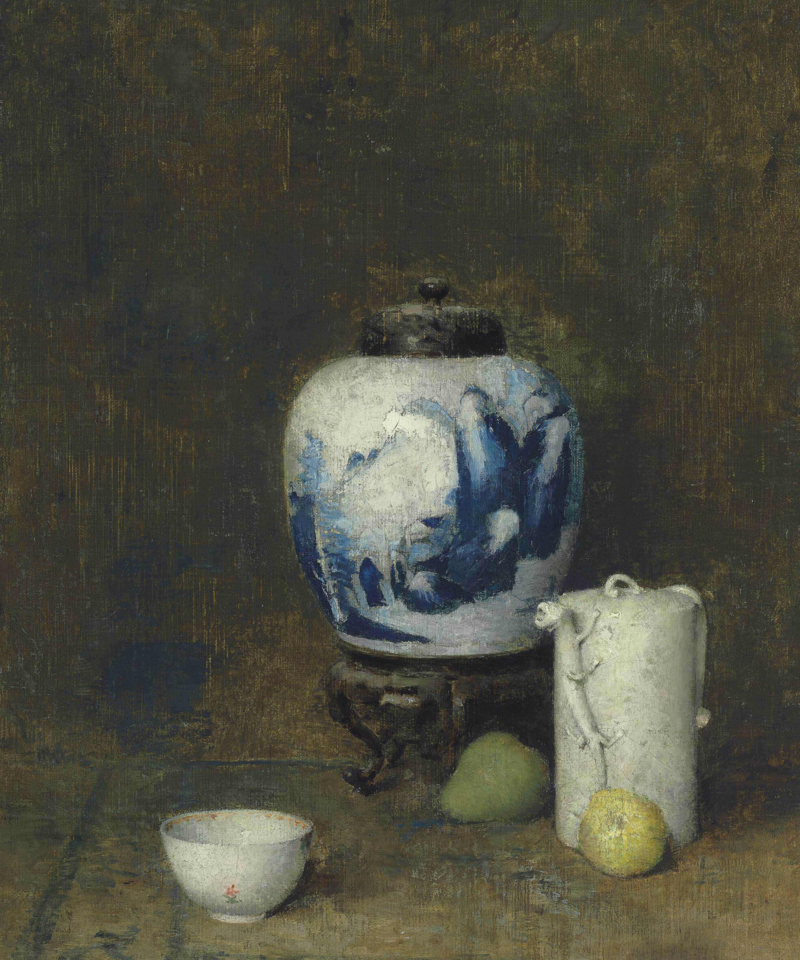Soren Emil Carlsen (1853-1932), Still Life with Blue Vase | Christie’s