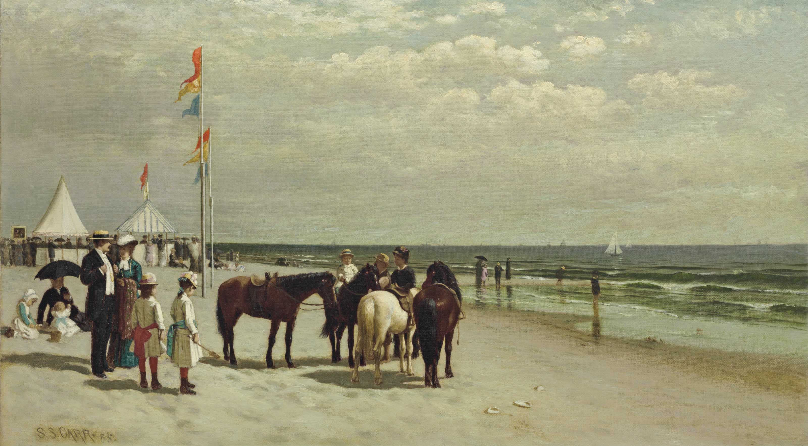 Samuel S. Carr (1837-1908), Pony Ride, Coney Island | Christie’s