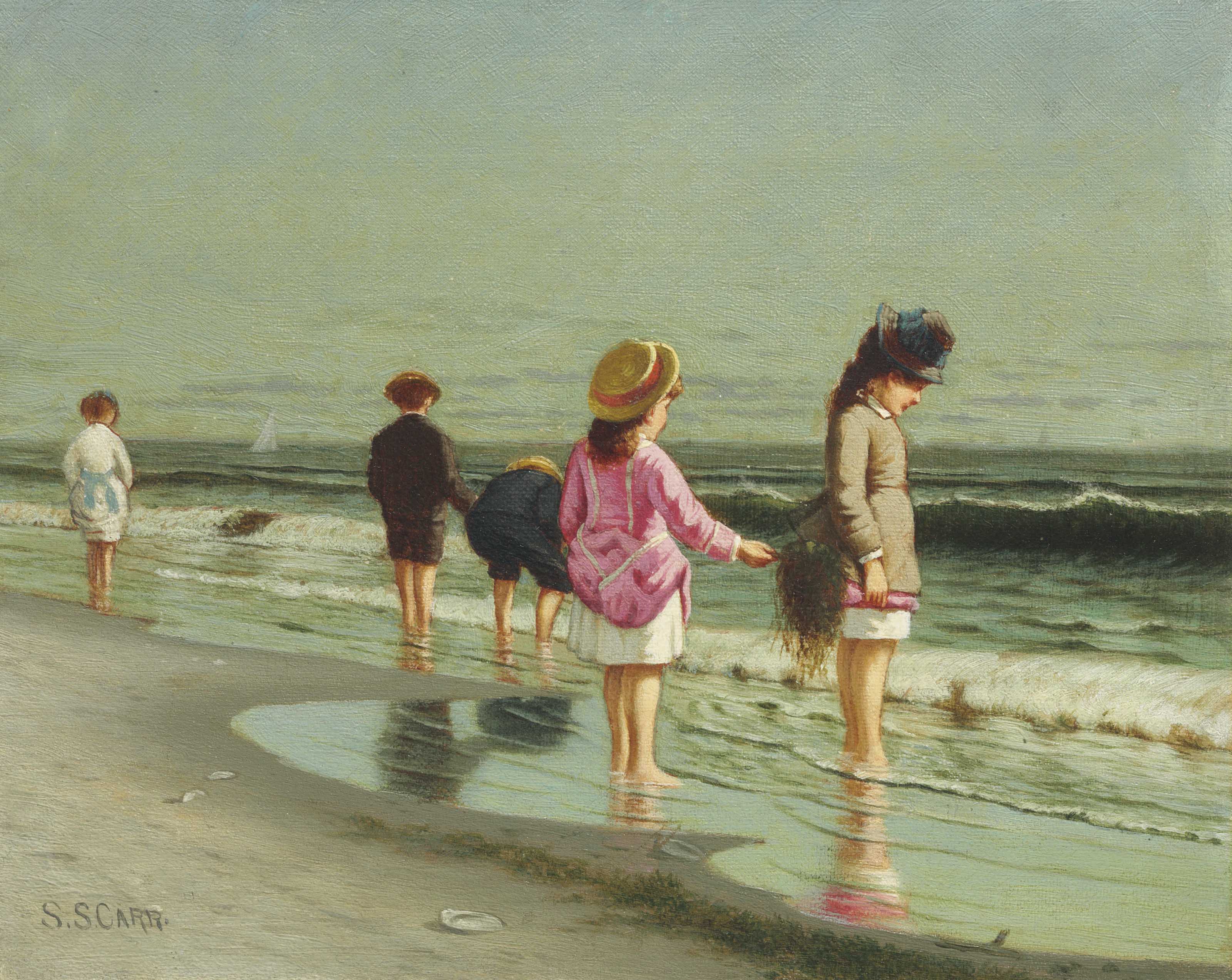 Samuel S. Carr (1837-1908), Kids on a Beach | Christie’s