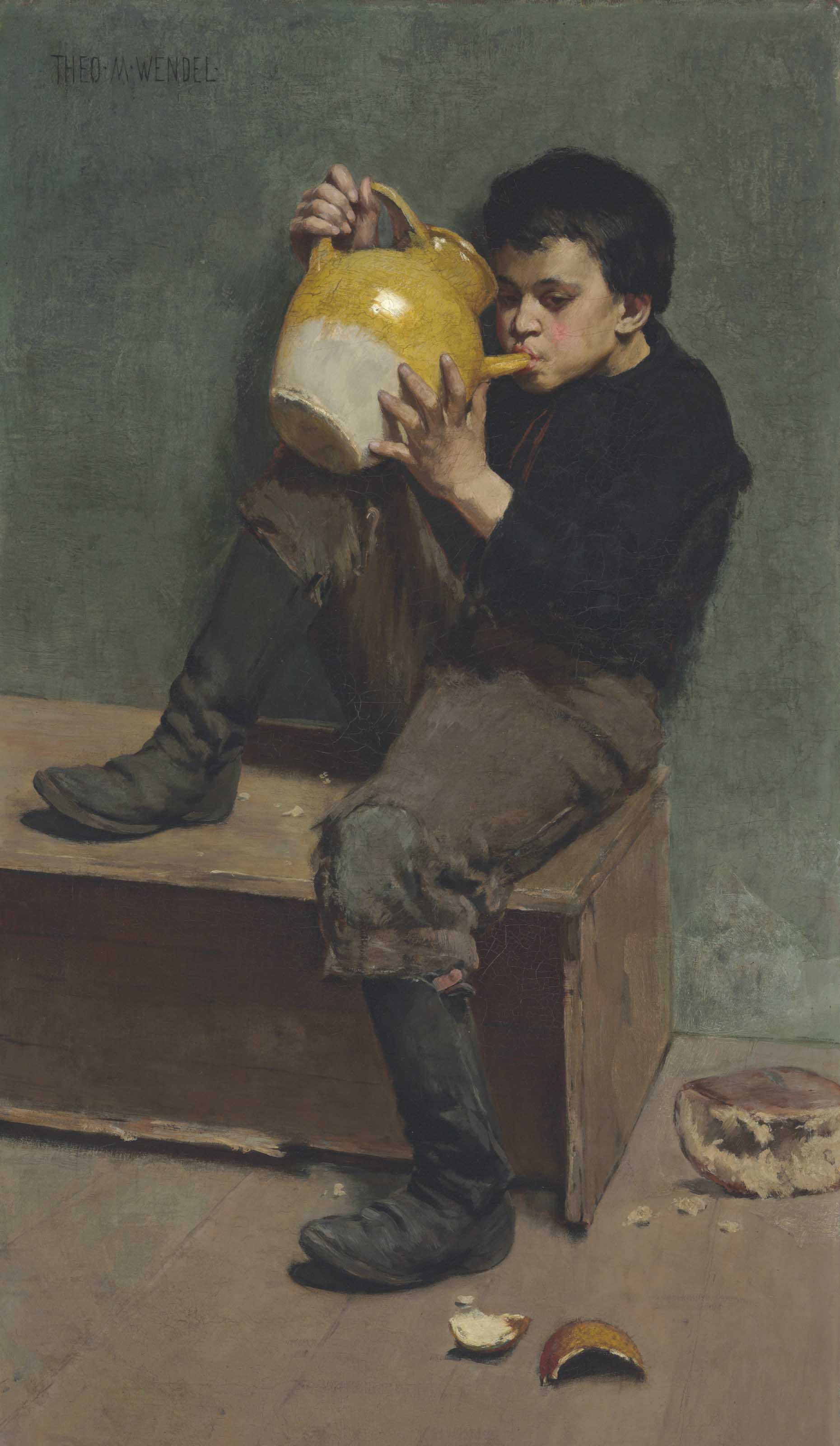 Theodore Wendel (1859-1932), Little Vagabond Drinking from Jug | Christie’s