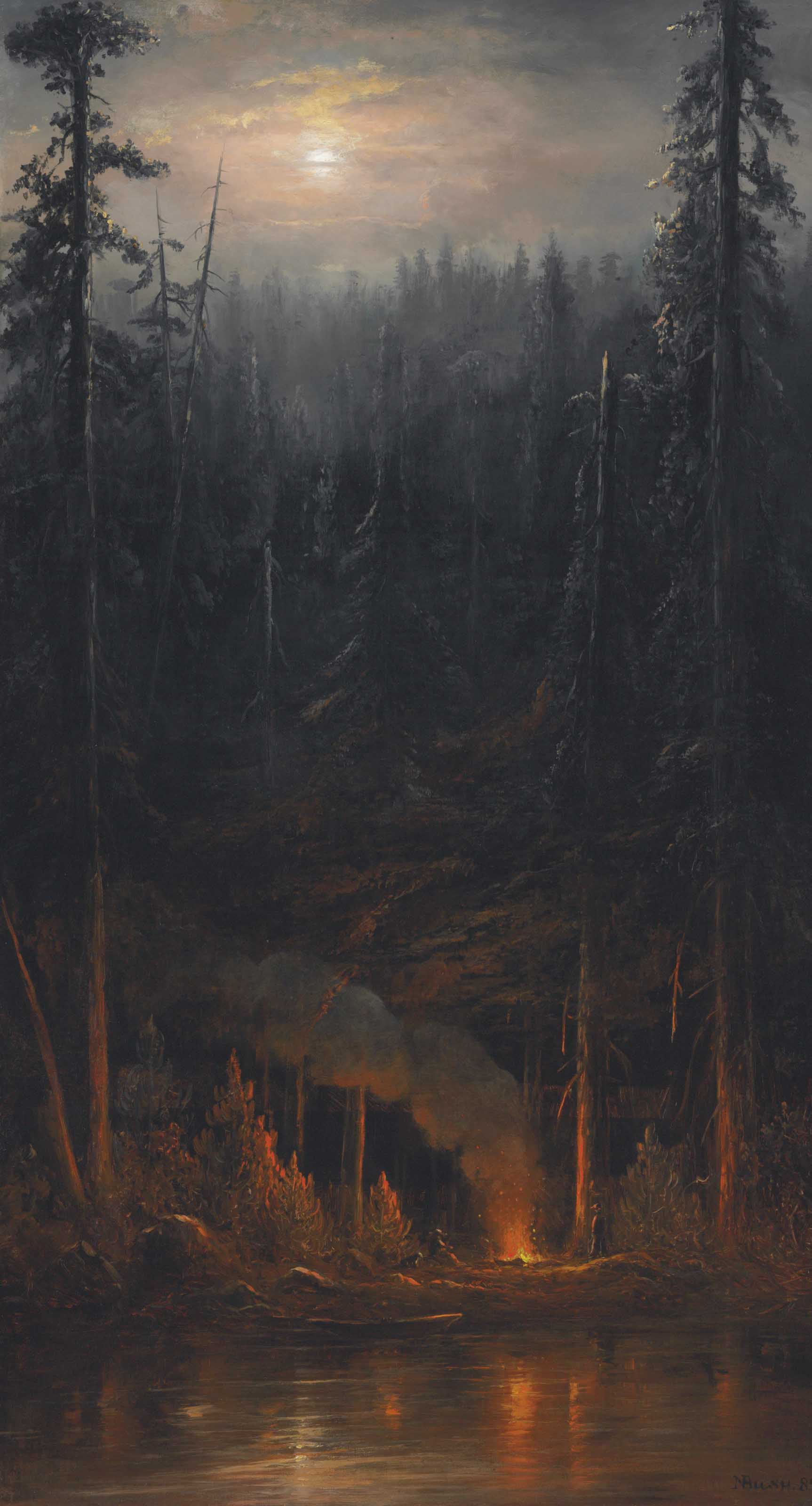 Norton Bush (1834-1894), Campfire Scene | Christie’s
