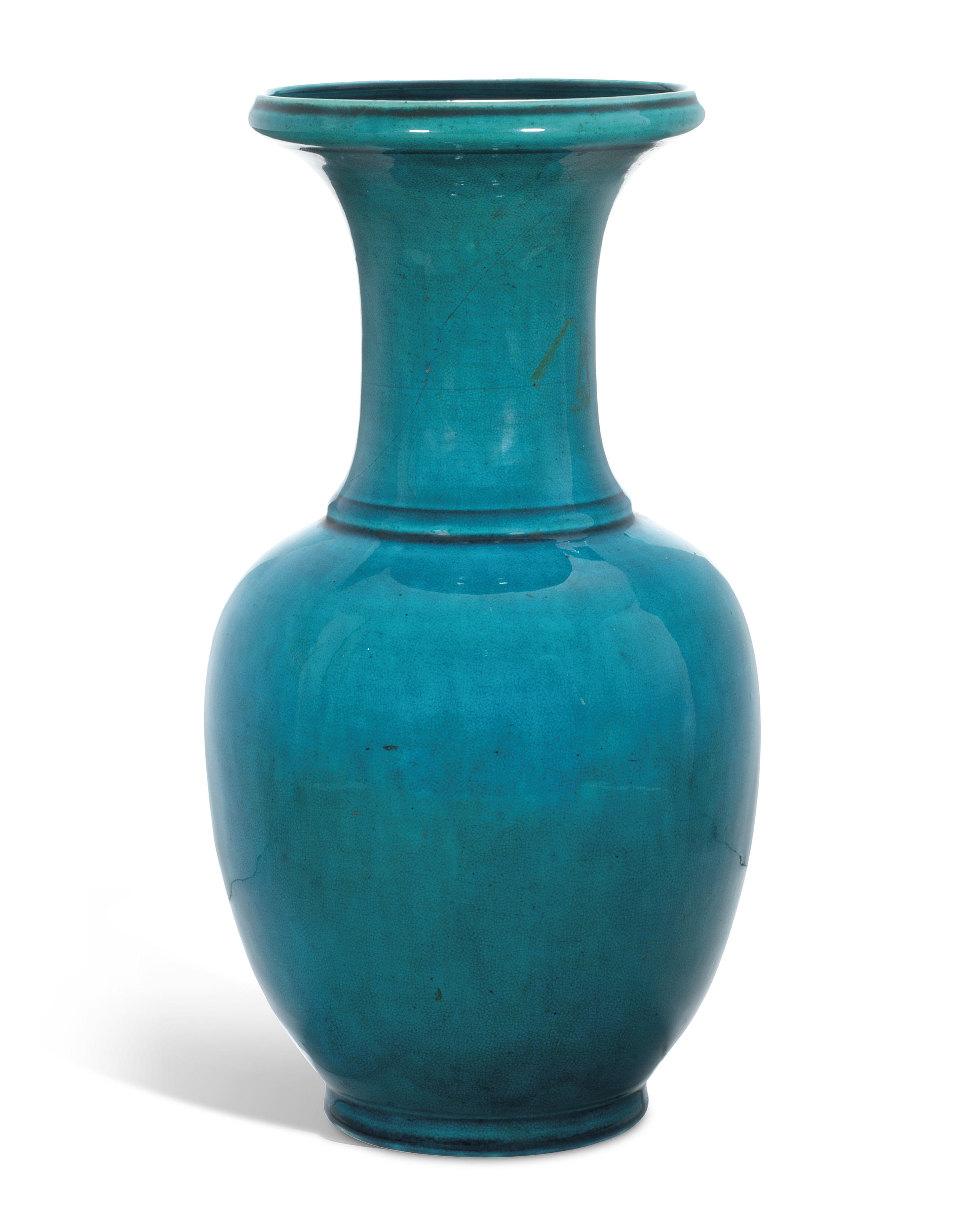A TURQUOISE-GLAZED VASE, KANGXI PERIOD (1662-1722) | Christie’s