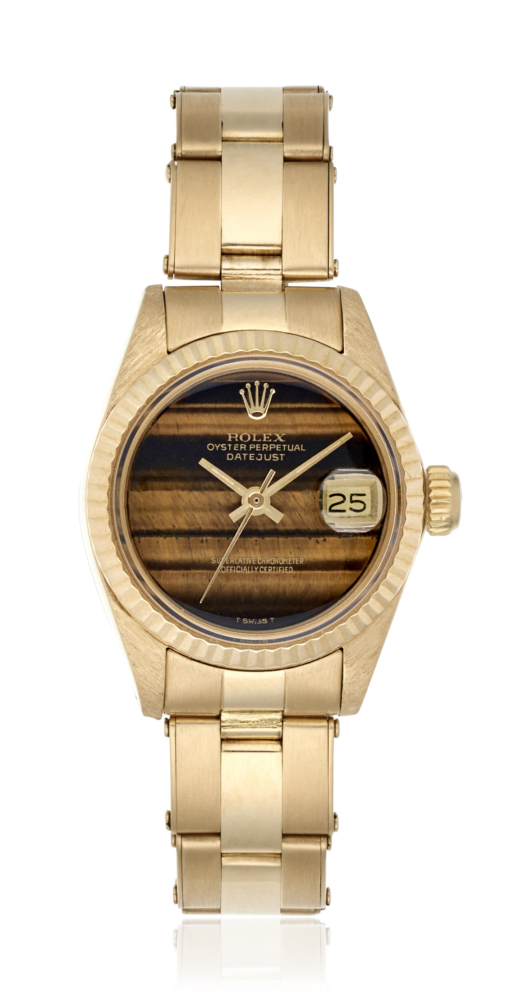 ROLEX, LADY'S TIGER-EYE DATEJUST, REF. 6917, | Christie’s