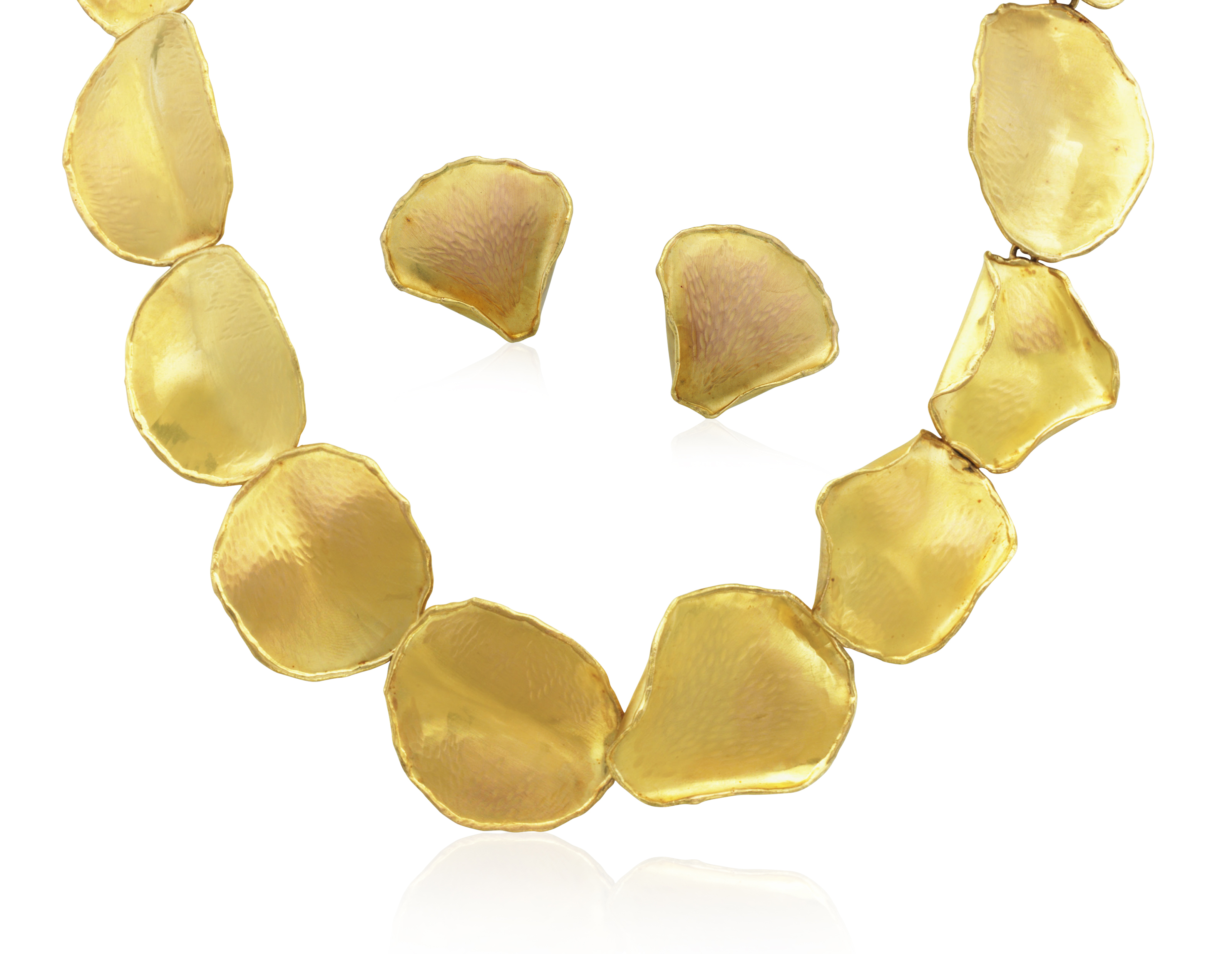 TIFFANY & CO. SET OF ROSE PETAL GOLD JEWELRY, | Christie’s