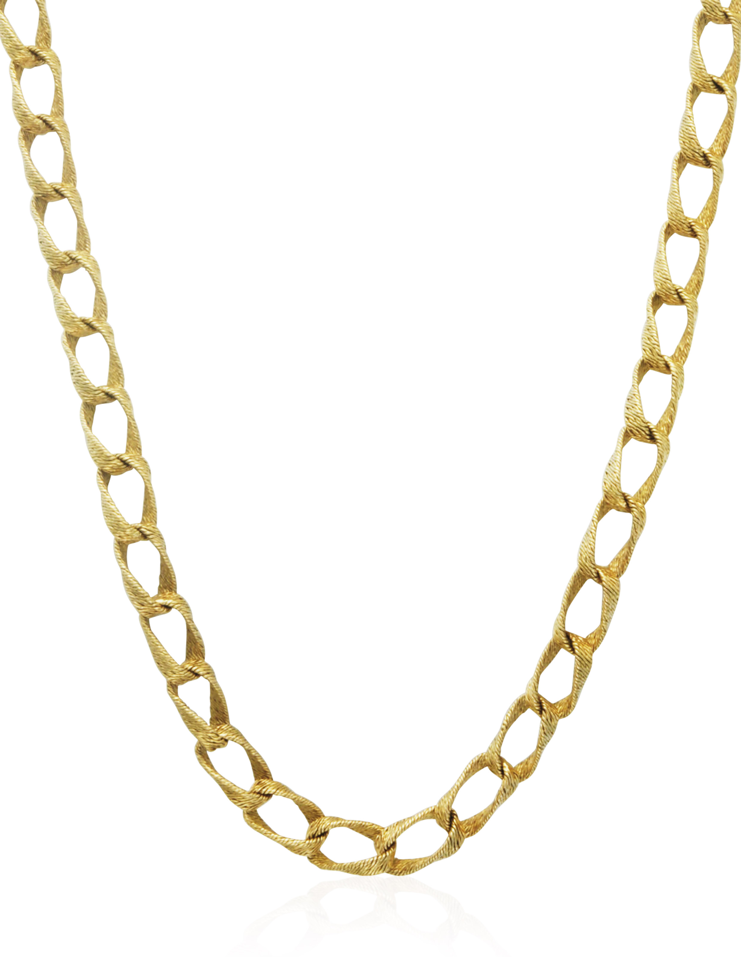 HERMÈS TEXTURED GOLD LINK NECKLACE, | Christie’s