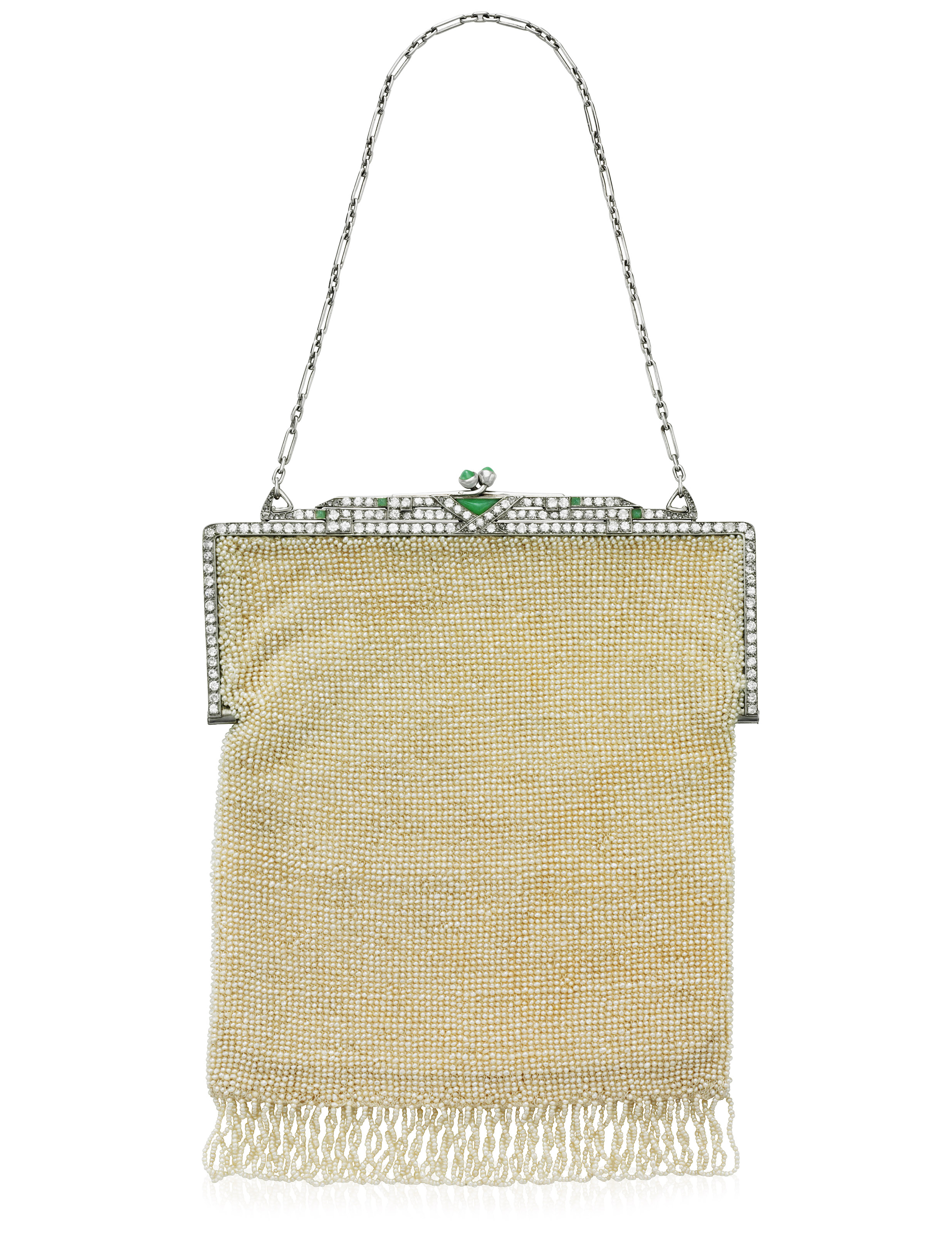 BOURDIER PARIS PLATINUM, DIAMOND AND SEED PEARL EVENING BAG, | Christie’s