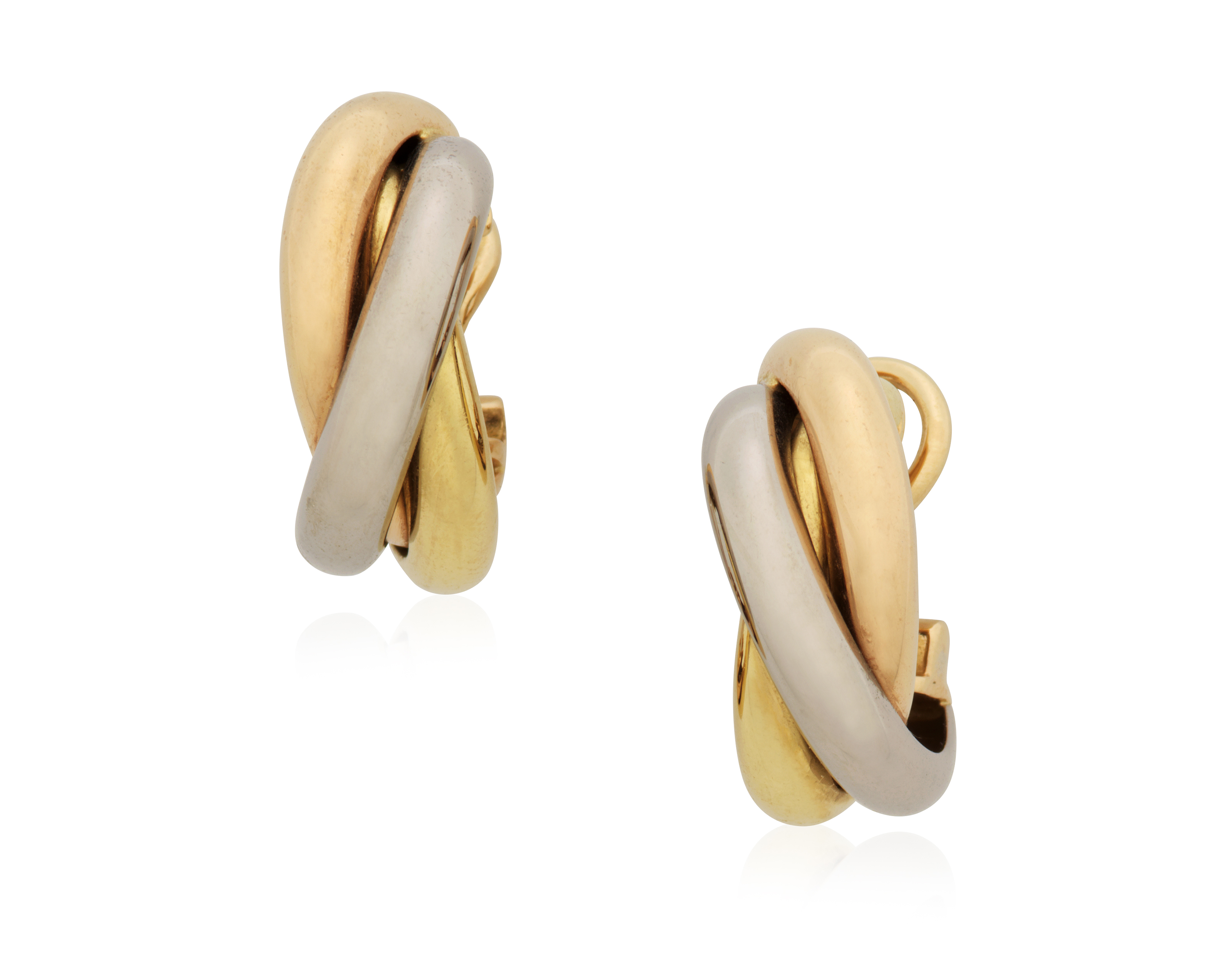 CARTIER 'TRINITY' HOOP EARRINGS, | Christie’s