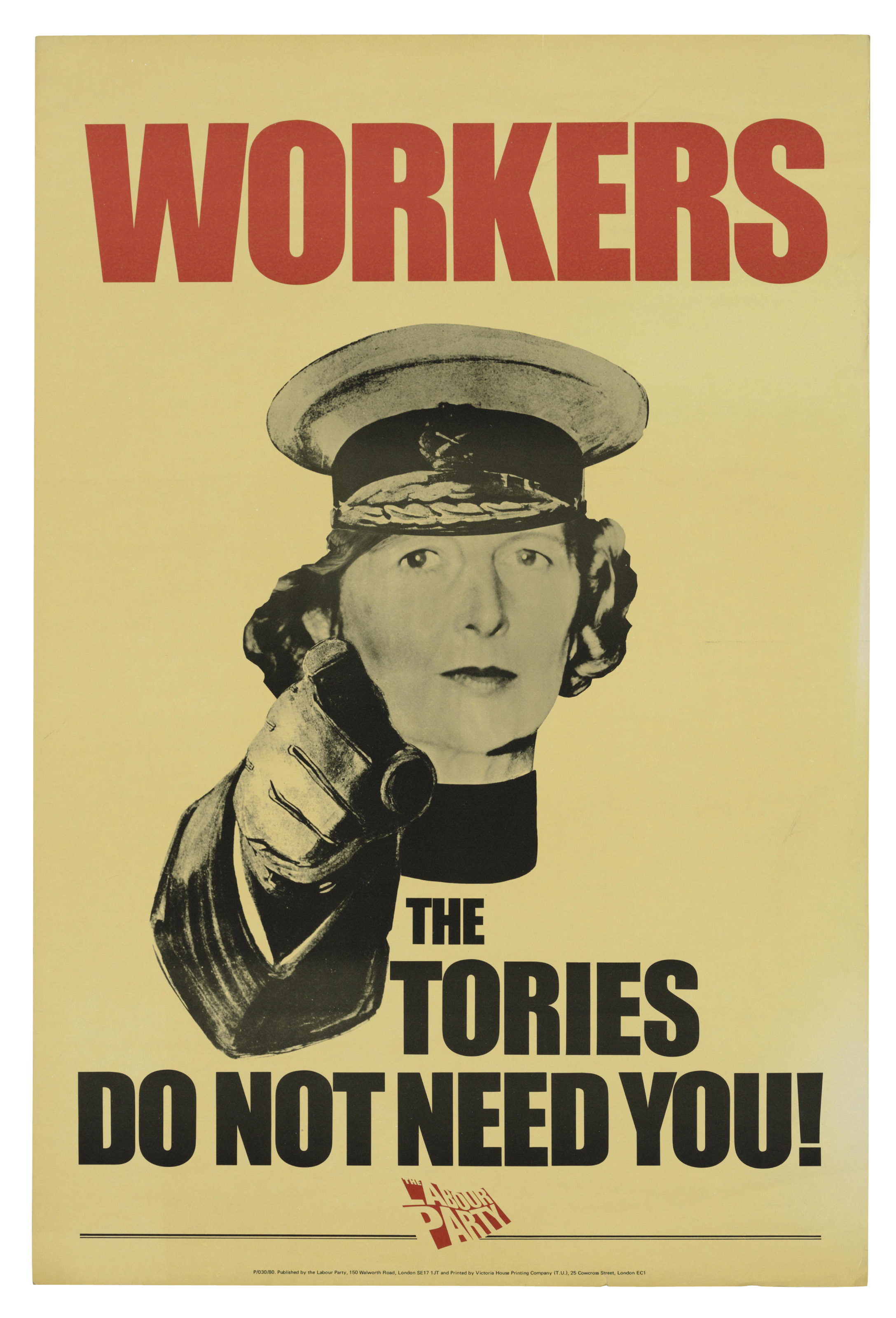 5 LABOUR PARTY AND SOCIALIST ANTI-THATCHER POSTERS, 1980S, MARGARET ...