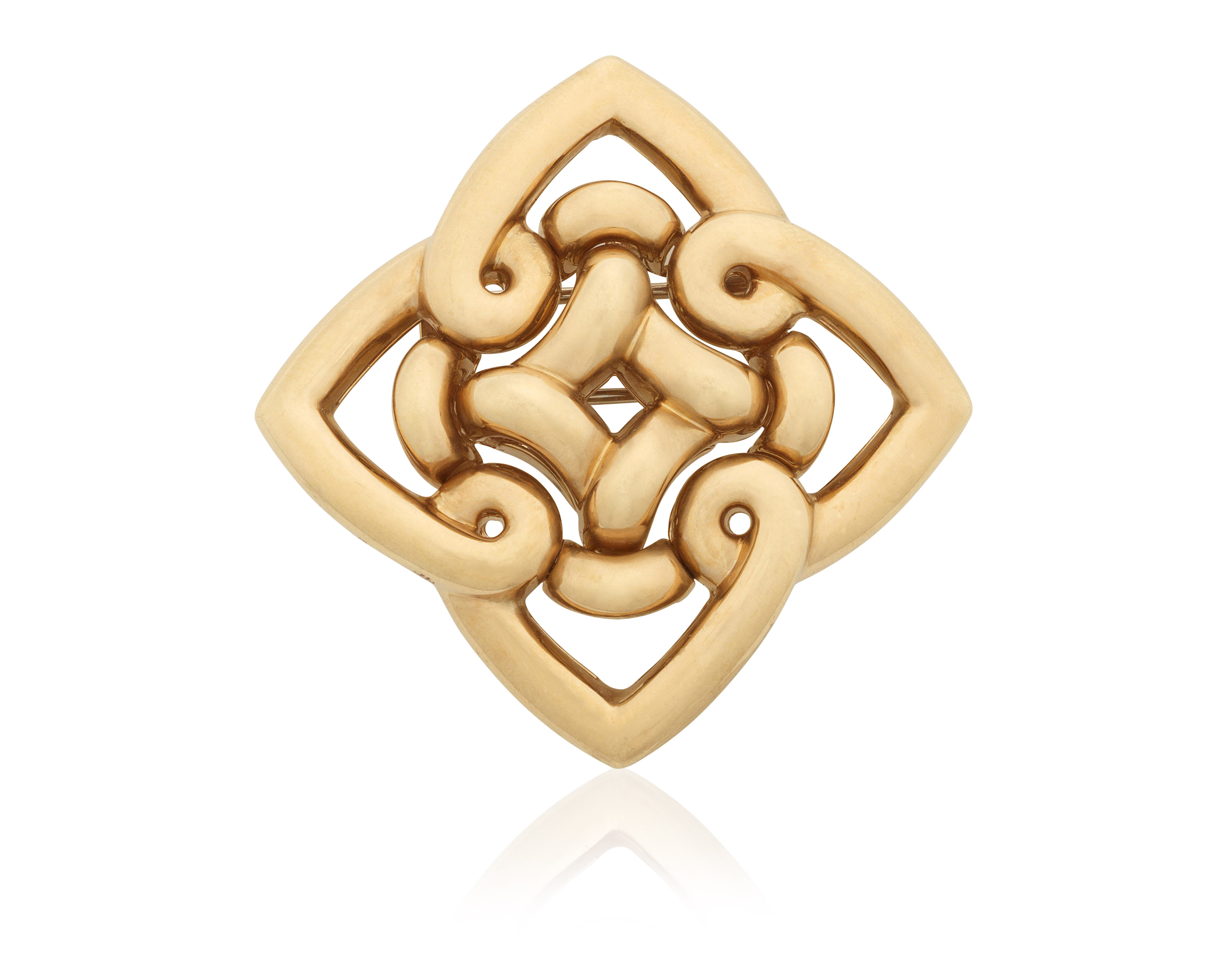 BULGARI SCULPTED GOLD BROOCH, | Christie’s