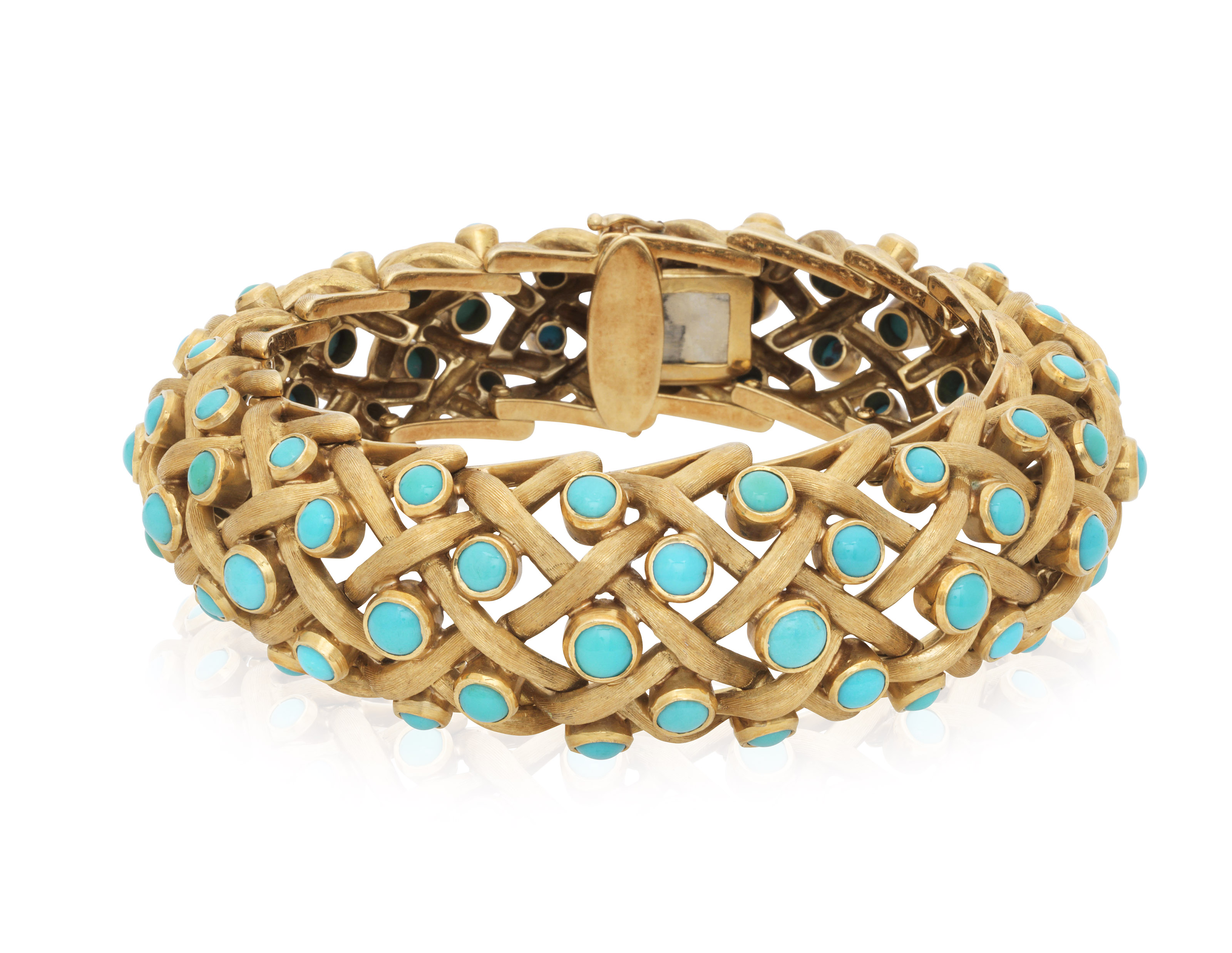TURQUOISE AND GOLD BRACELET, | Christie’s