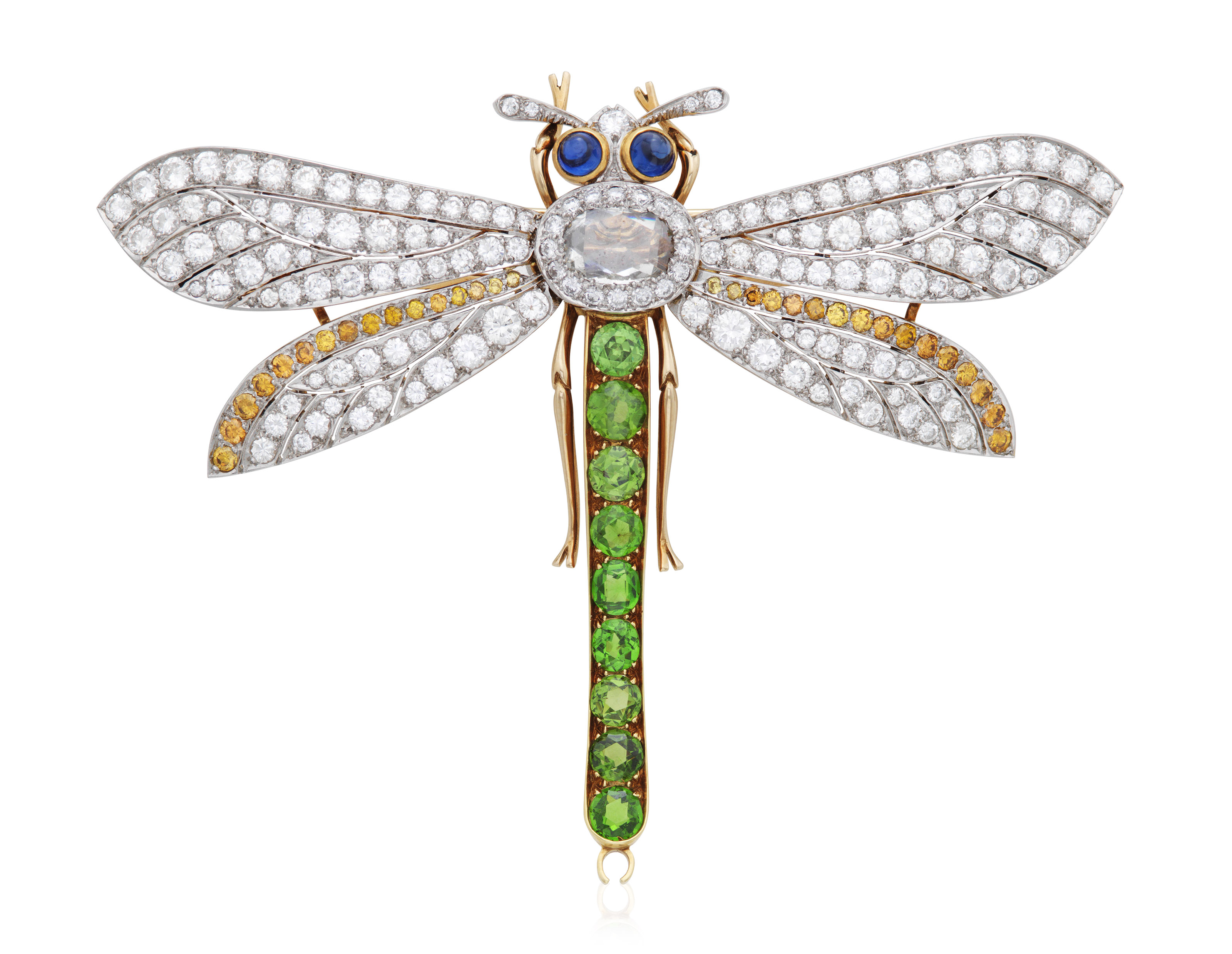 MULTI GEM AND DIAMOND DRAGONFLY BROOCH, | Christie’s
